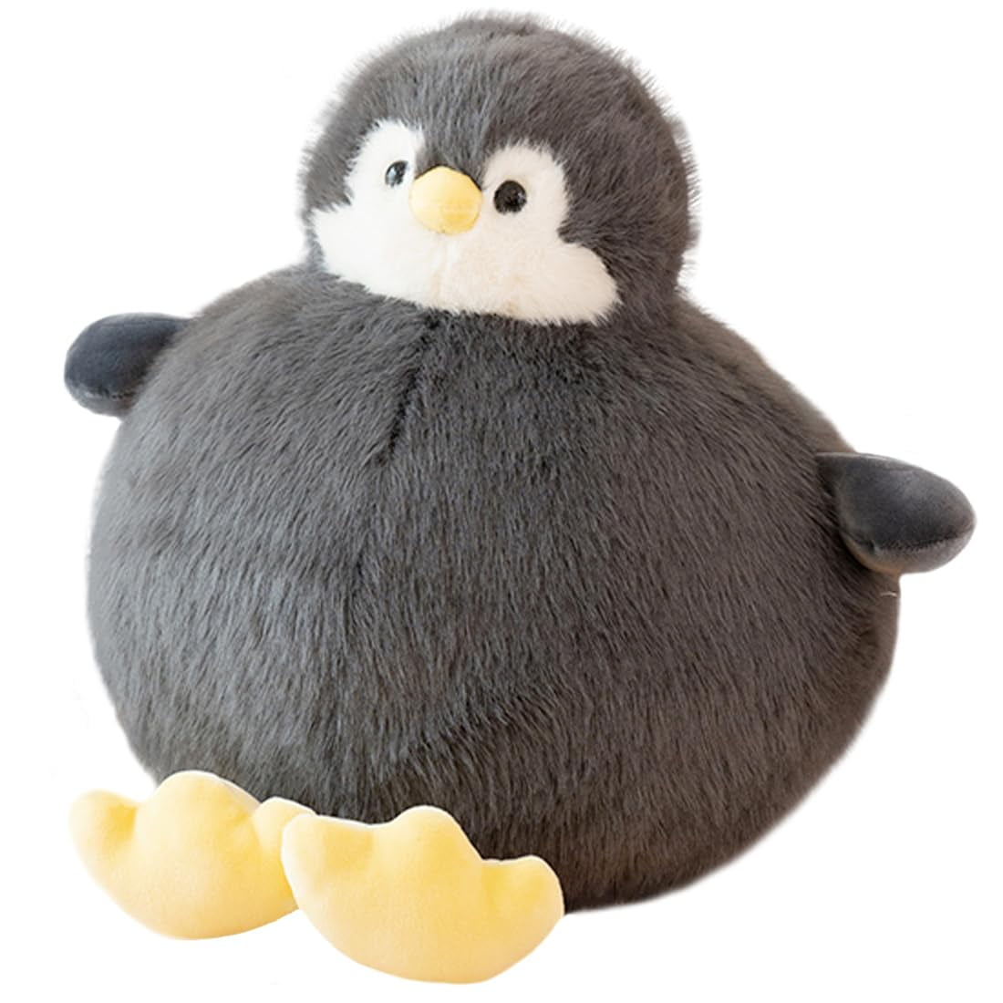 Soft Chubby Penguin Plush Pillow Cuddle Fat Gray Penguin Stuffed ...