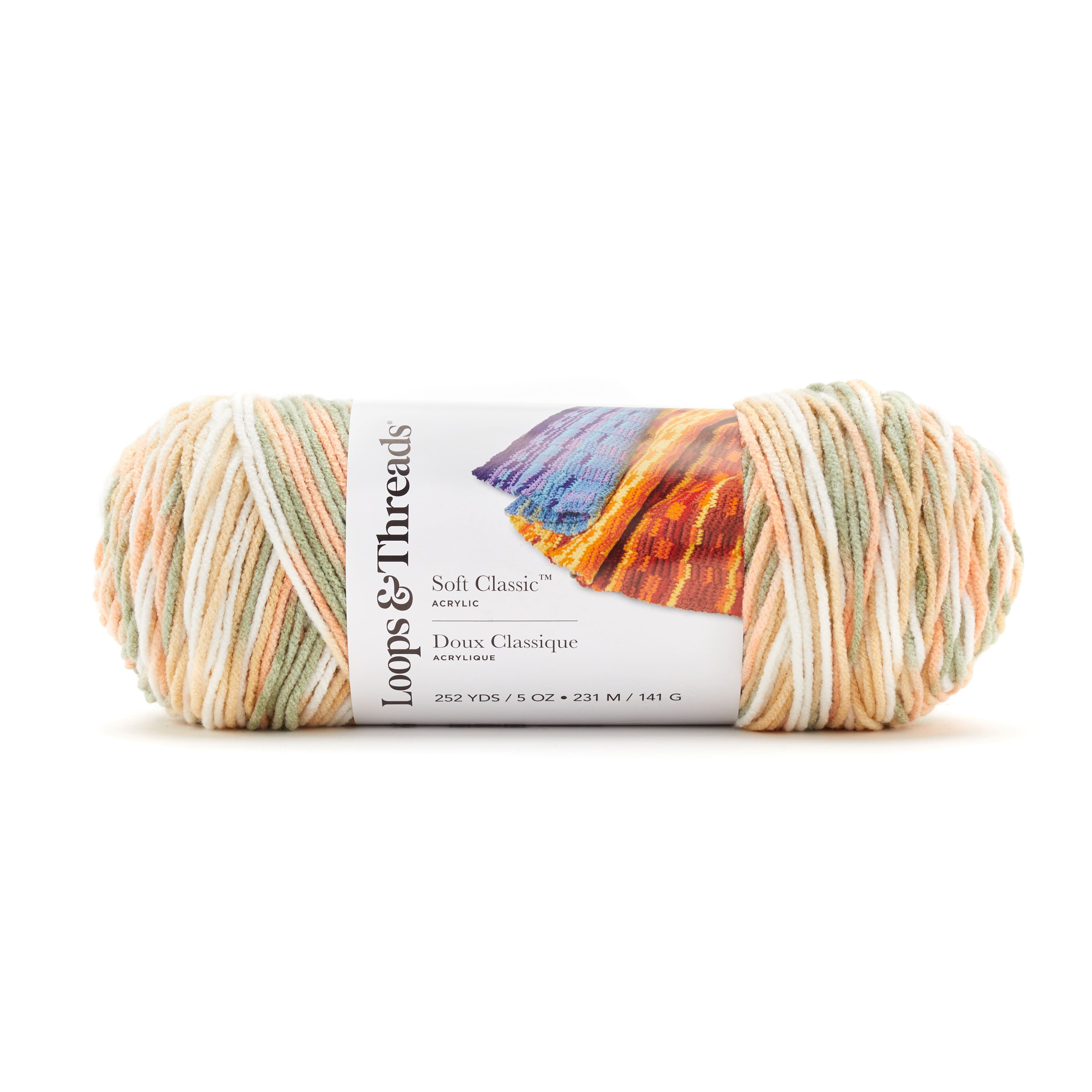 Soft Classic Multi Ombre Yarn by Loops & Threads - Multicolor Yarn for ...