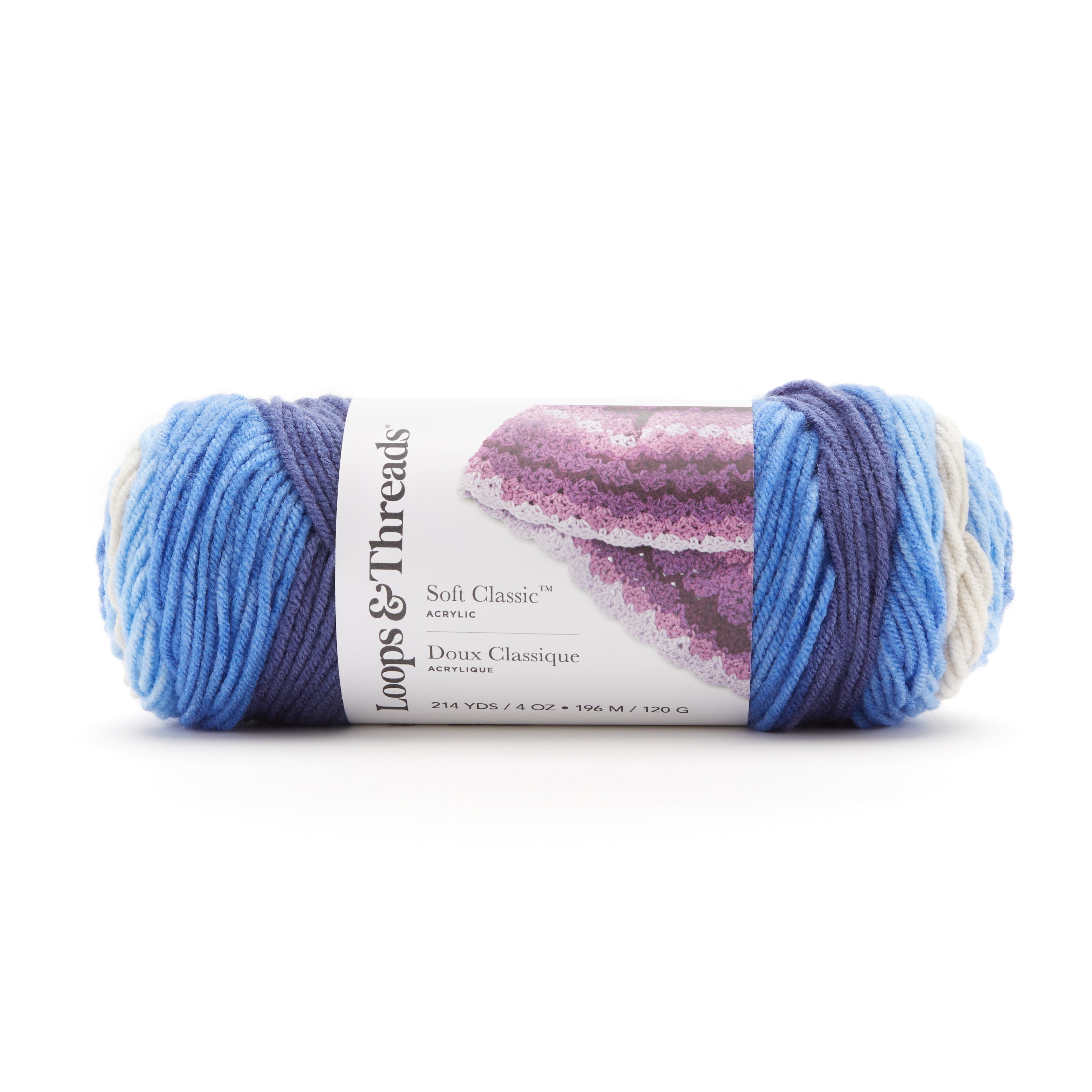 Soft Classic Ombre Yarn by Loops & Threads - Ombre Yarn for Knitting ...