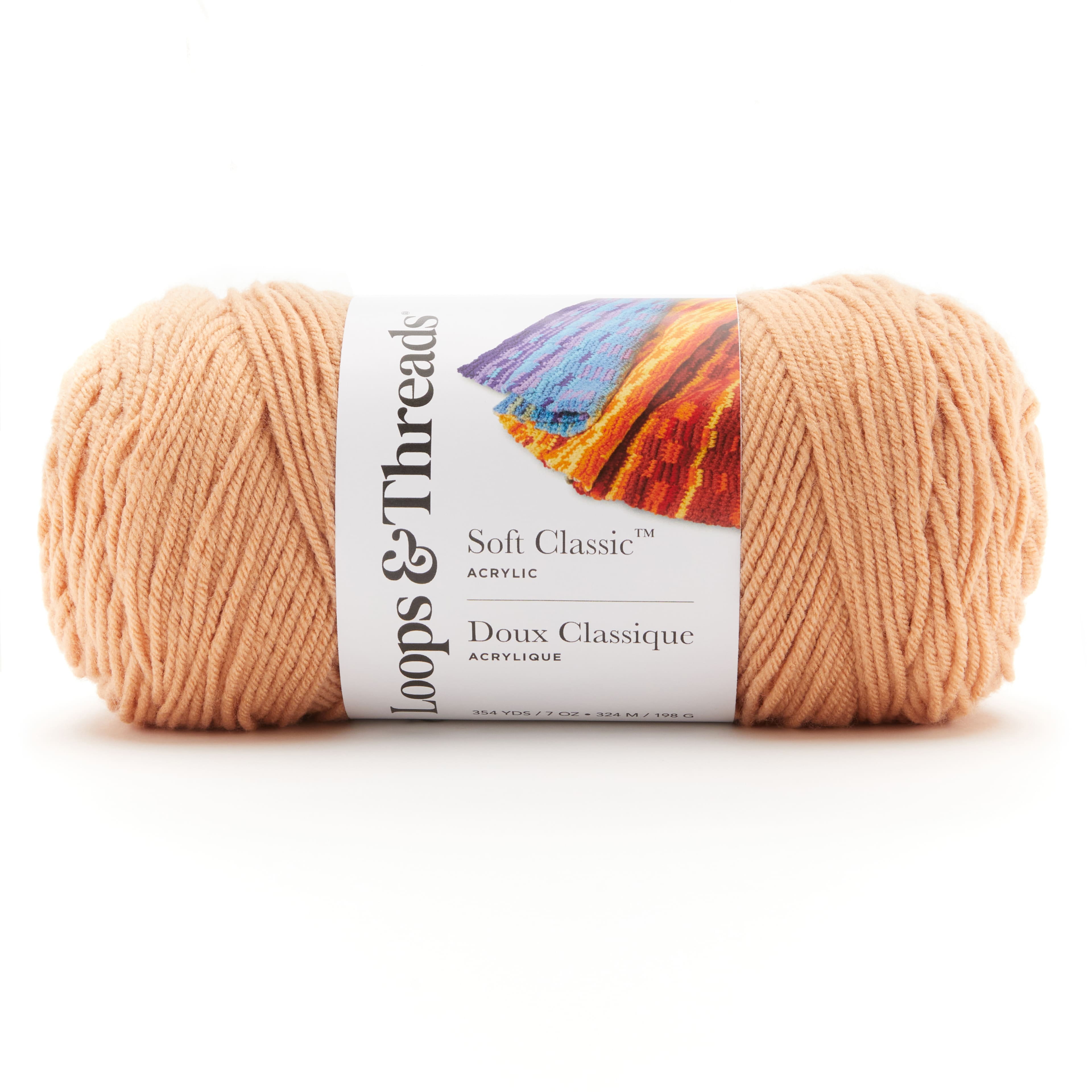 Soft Classic Solid Yarn by Loops & Threads - Solid Color Yarn for ...