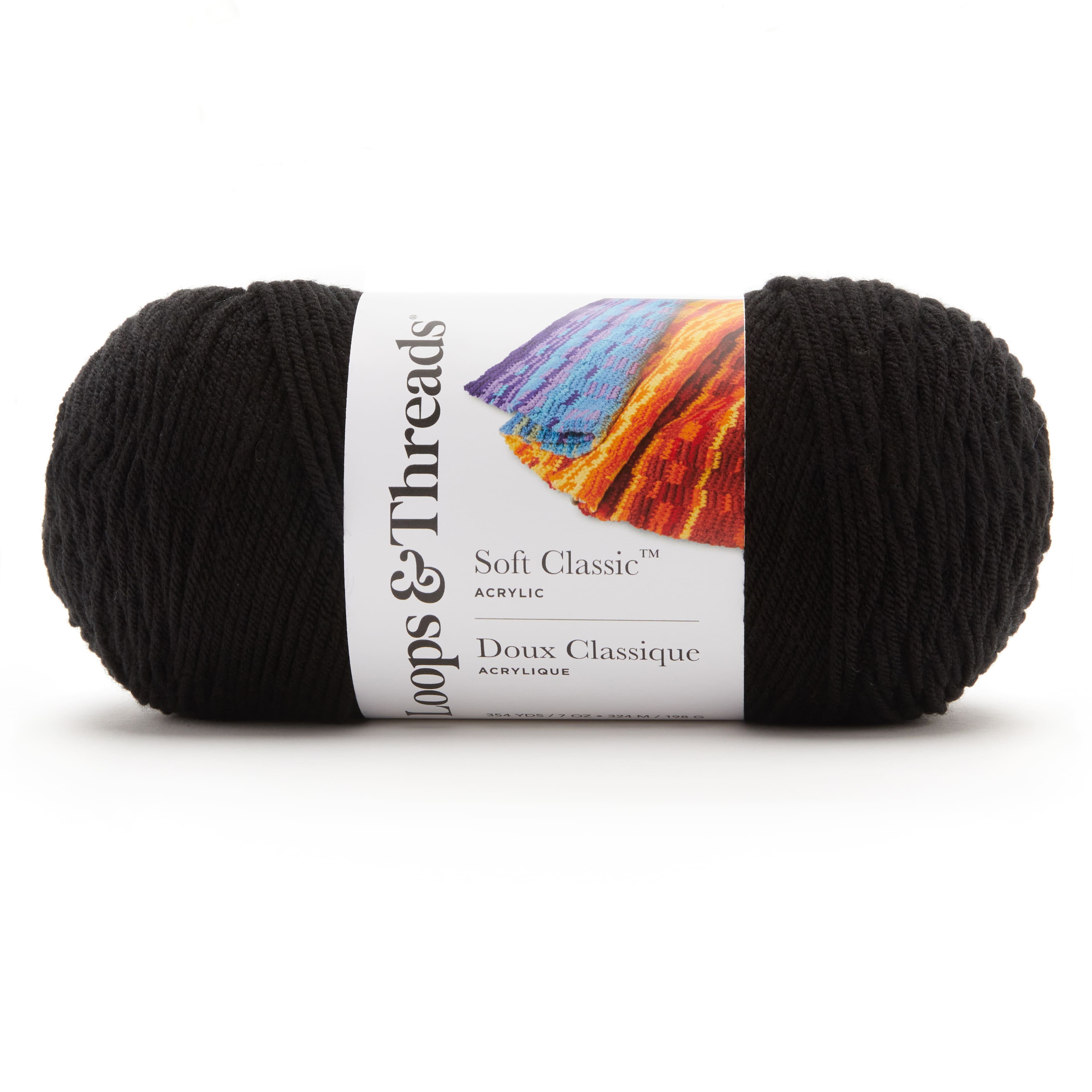Soft Classic Solid Yarn by Loops & Threads - Solid Color Yarn for ...