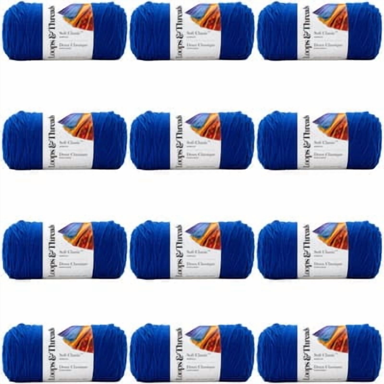 Loops & Threads Soft Classic Solid Yarn - Knitting, Crochet, Weaving ...