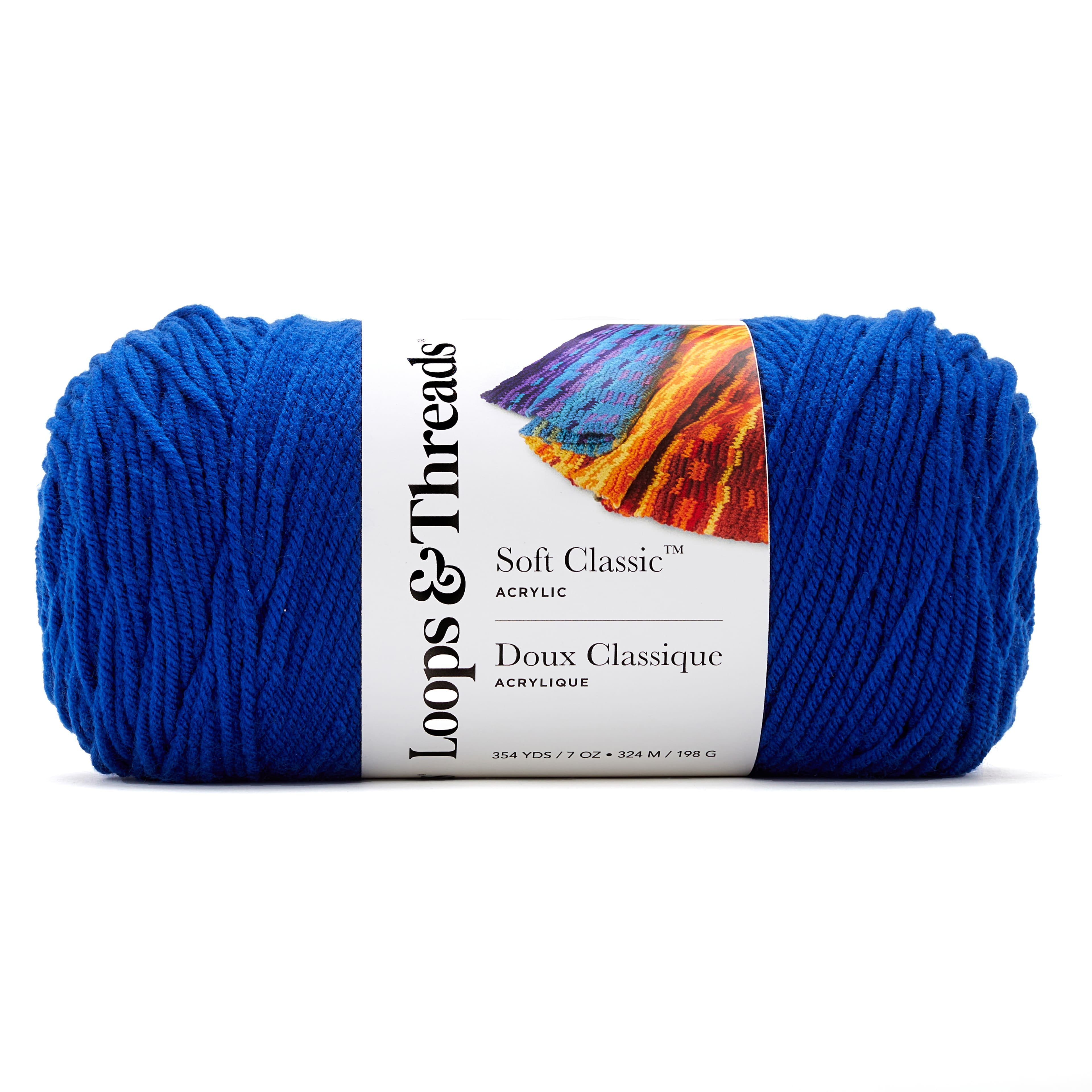 Loops & Threads Soft Classic Solid Yarn - Knitting, Crochet, Weaving ...