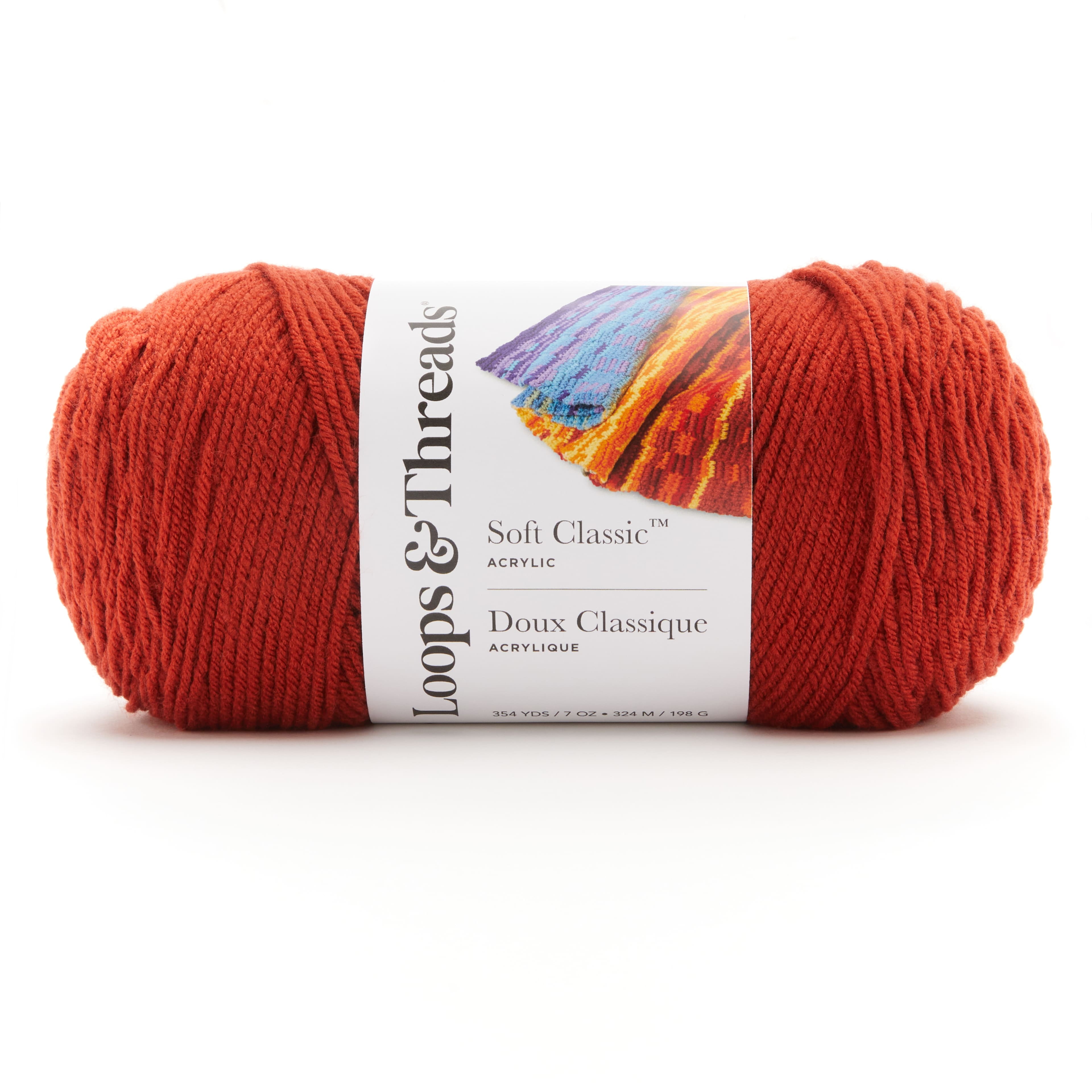 Soft Classic Solid Yarn by Loops & Threads - Solid Color Yarn for ...