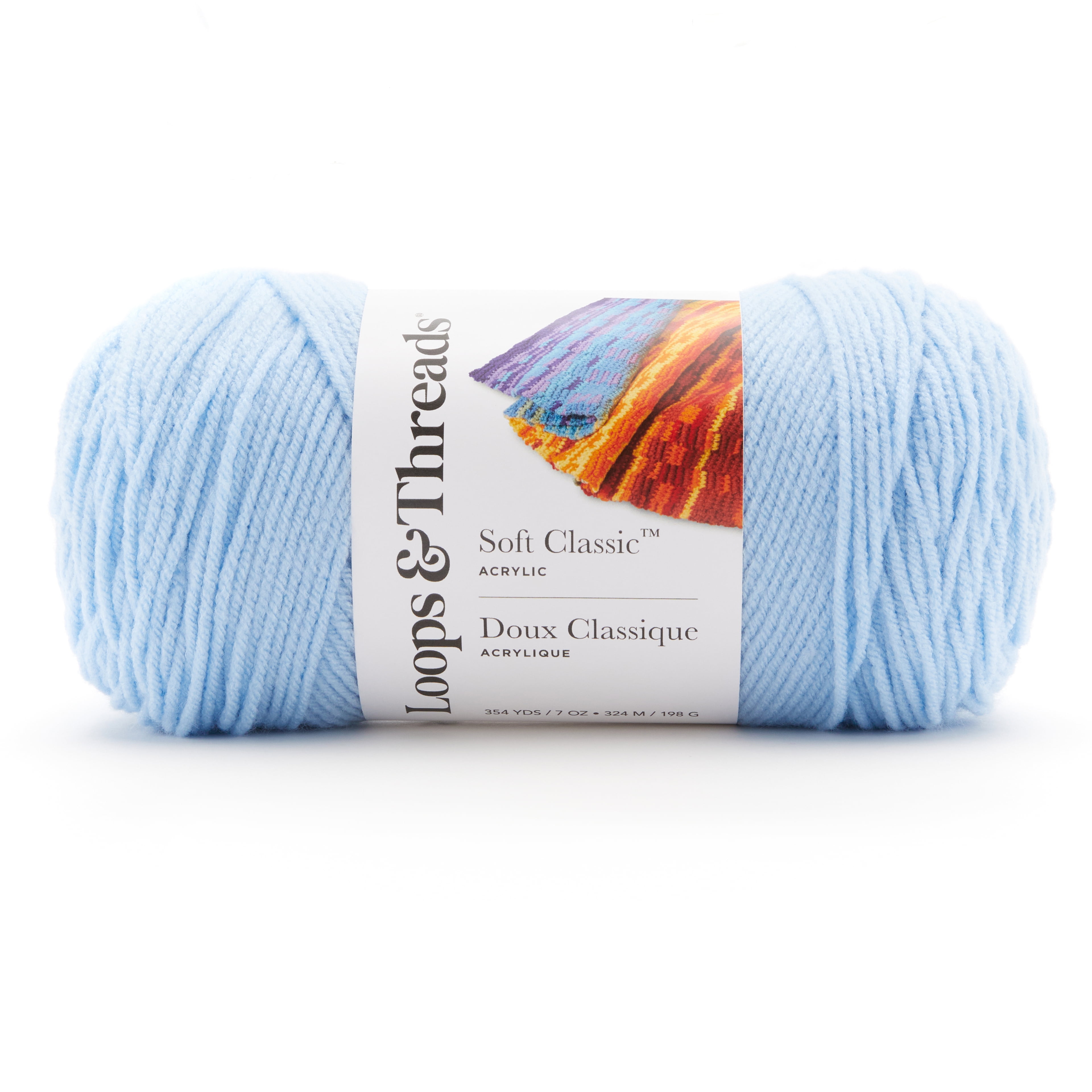 Soft Classic Solid Yarn by Loops & Threads - Solid Color Yarn for ...