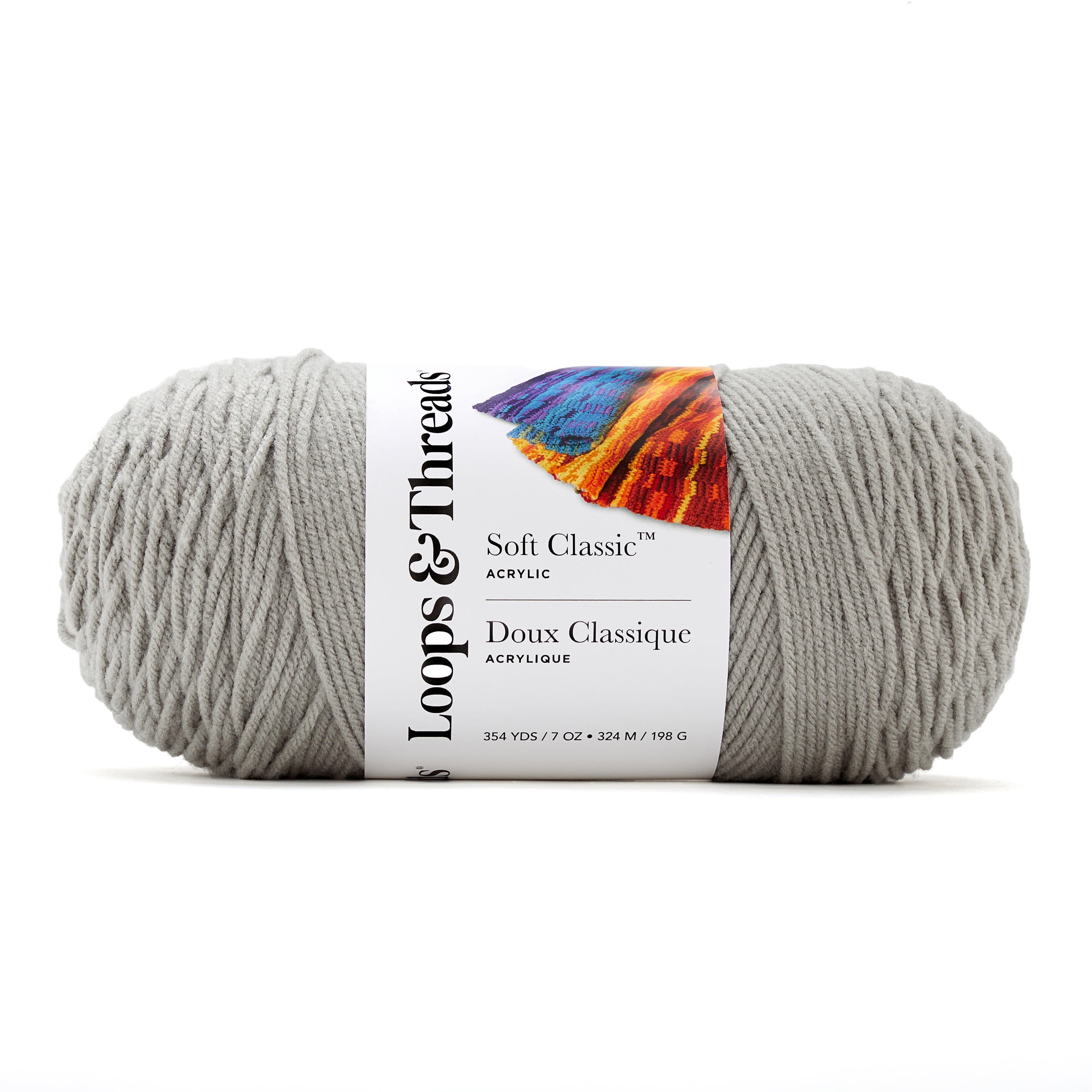 Soft Classic Solid Yarn by Loops & Threads - Solid Color Yarn for ...