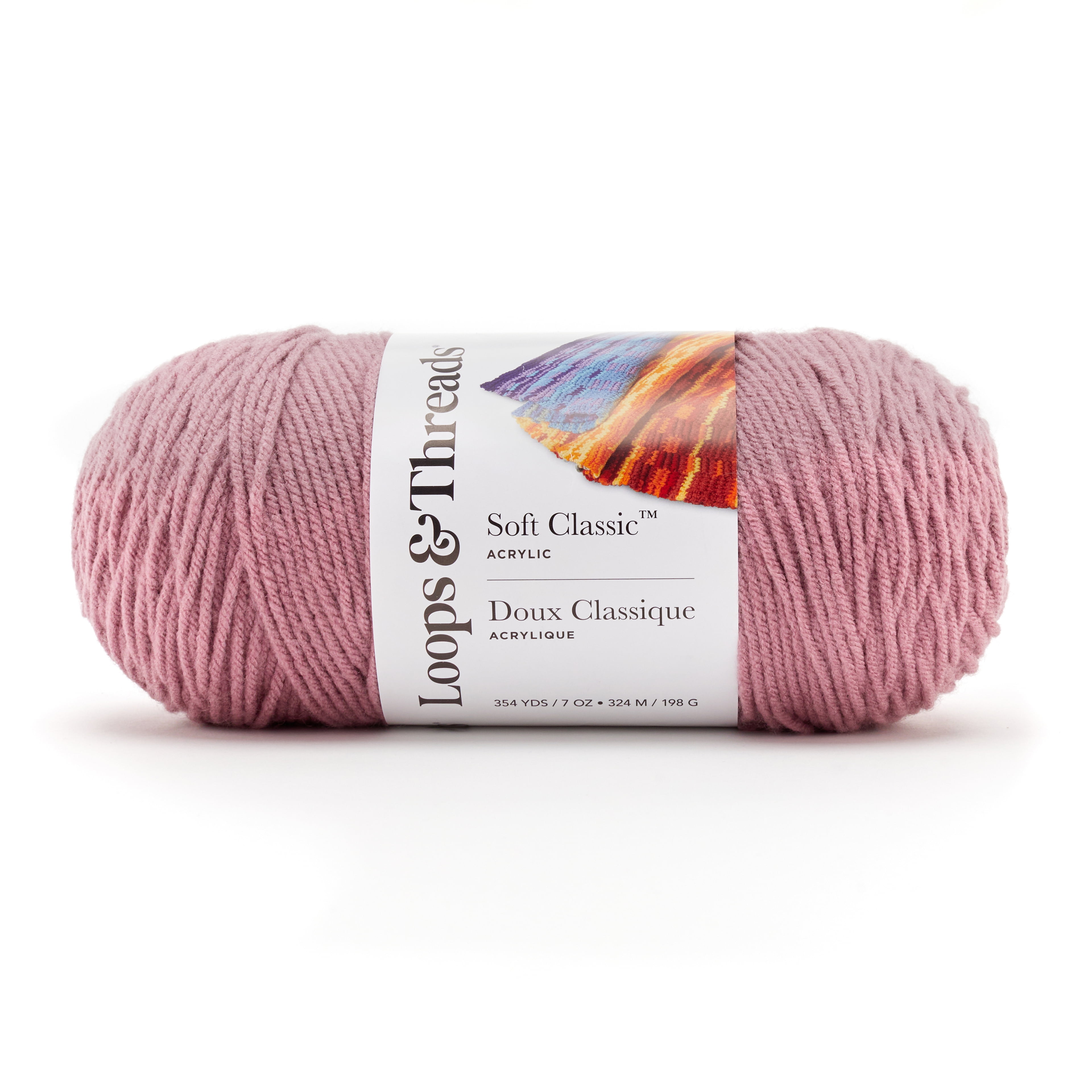 Soft Classic Solid Yarn by Loops & Threads - Solid Color Yarn for ...