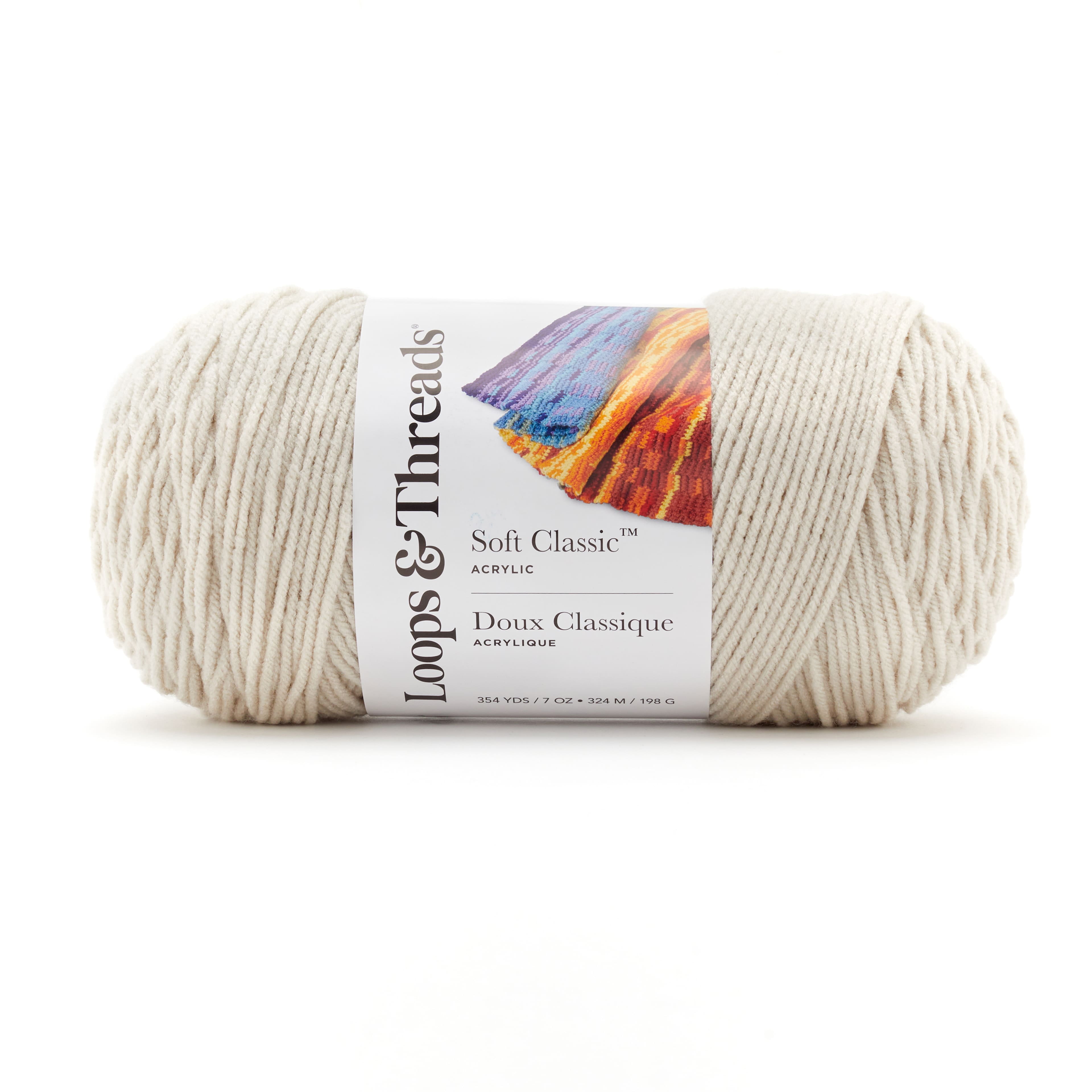 Soft Classic Solid Yarn by Loops & Threads - Solid Color Yarn for ...
