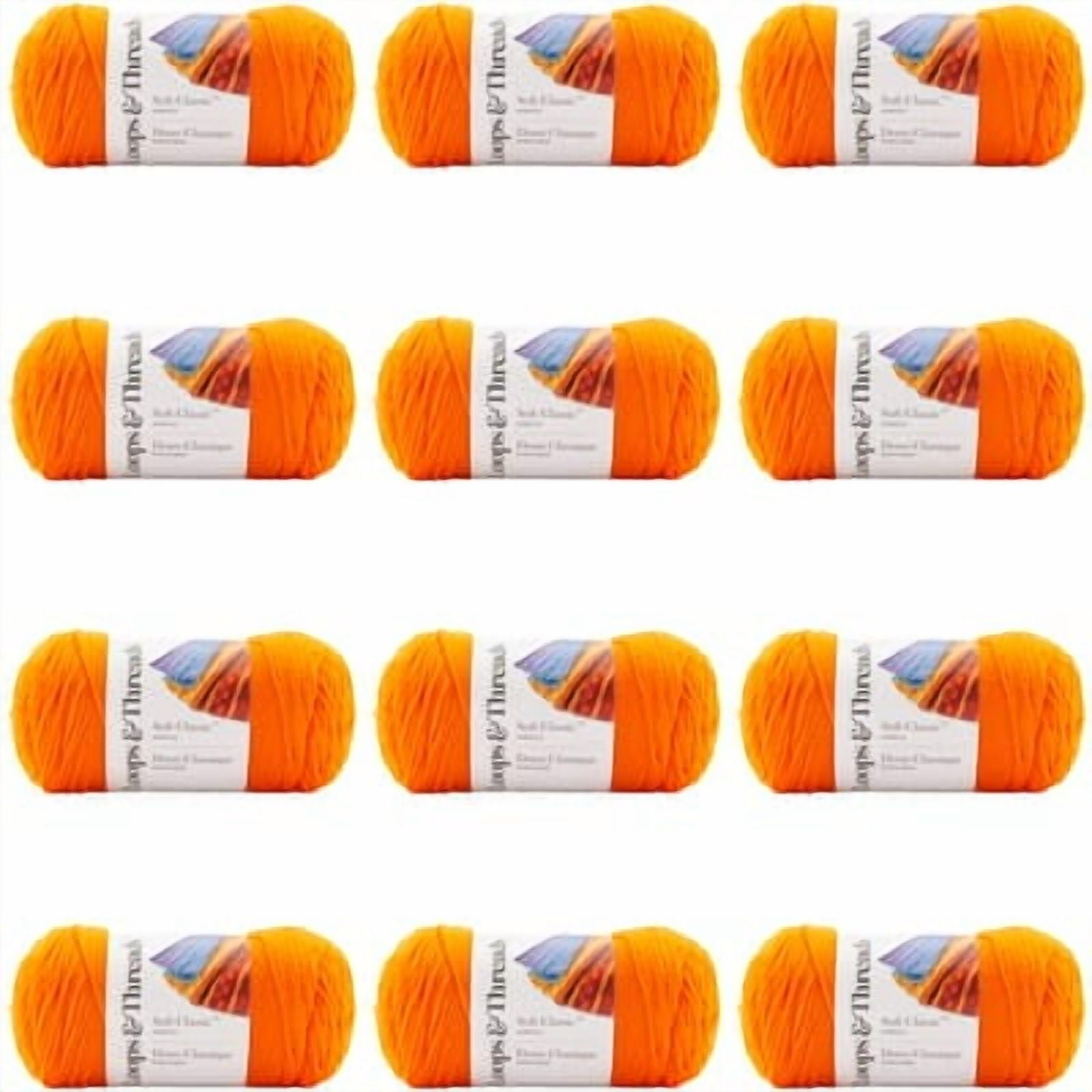 Loops & Threads Soft Classic Solid Yarn - Solid Color Yarn for Knitting ...