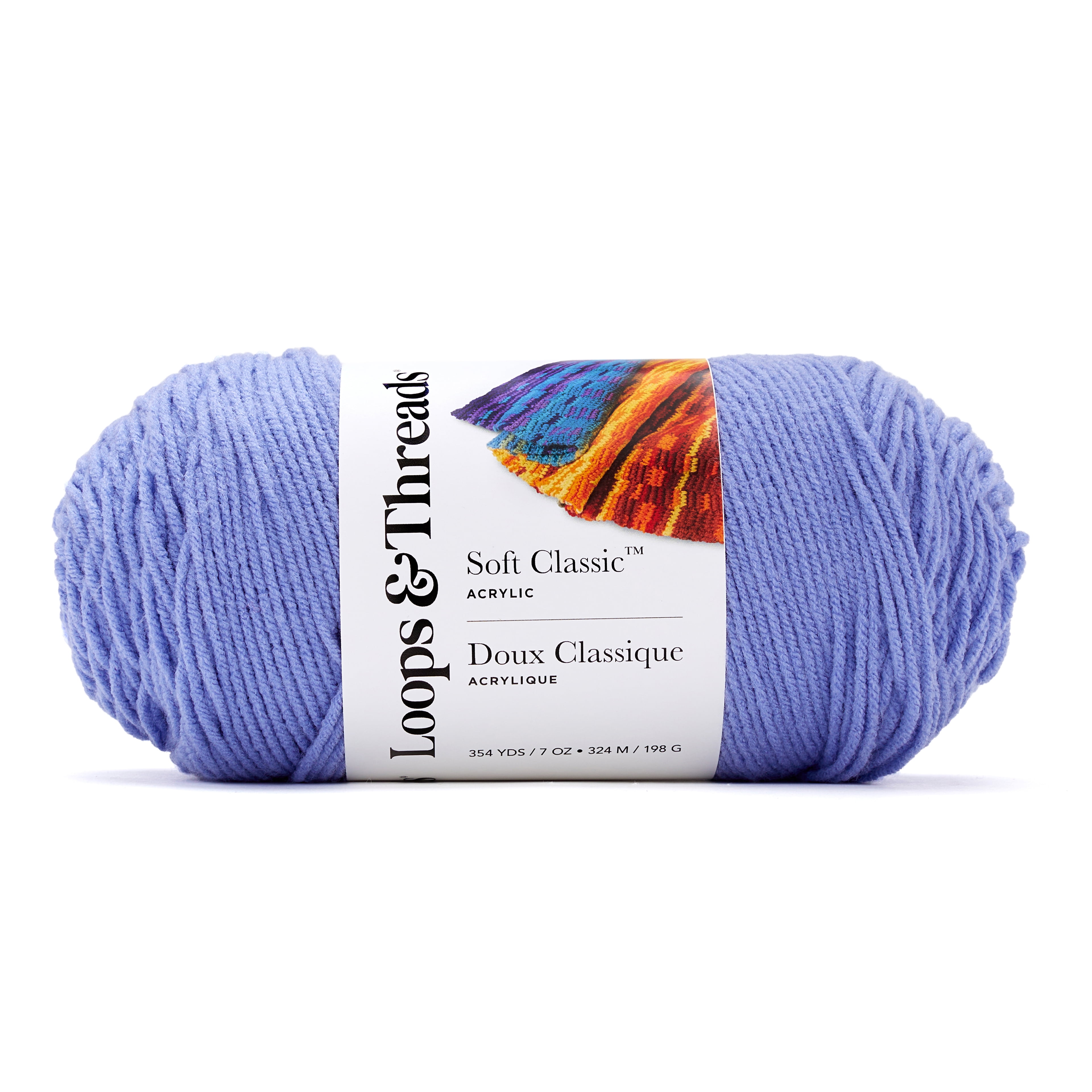 Soft Classic Solid Yarn by Loops & Threads - Solid Color Yarn for ...