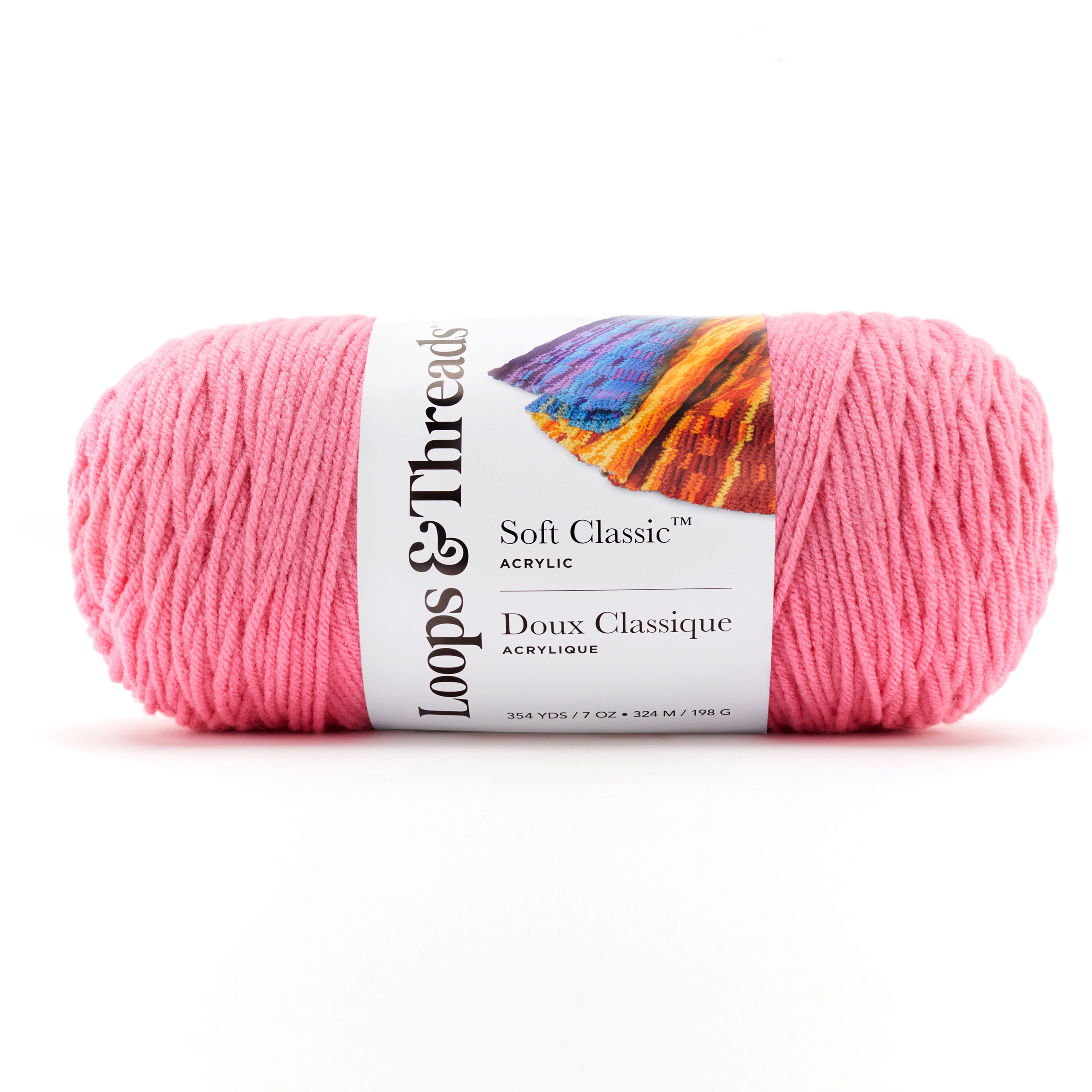 Soft Classic Solid Yarn by Loops & Threads - Solid Color Yarn for ...