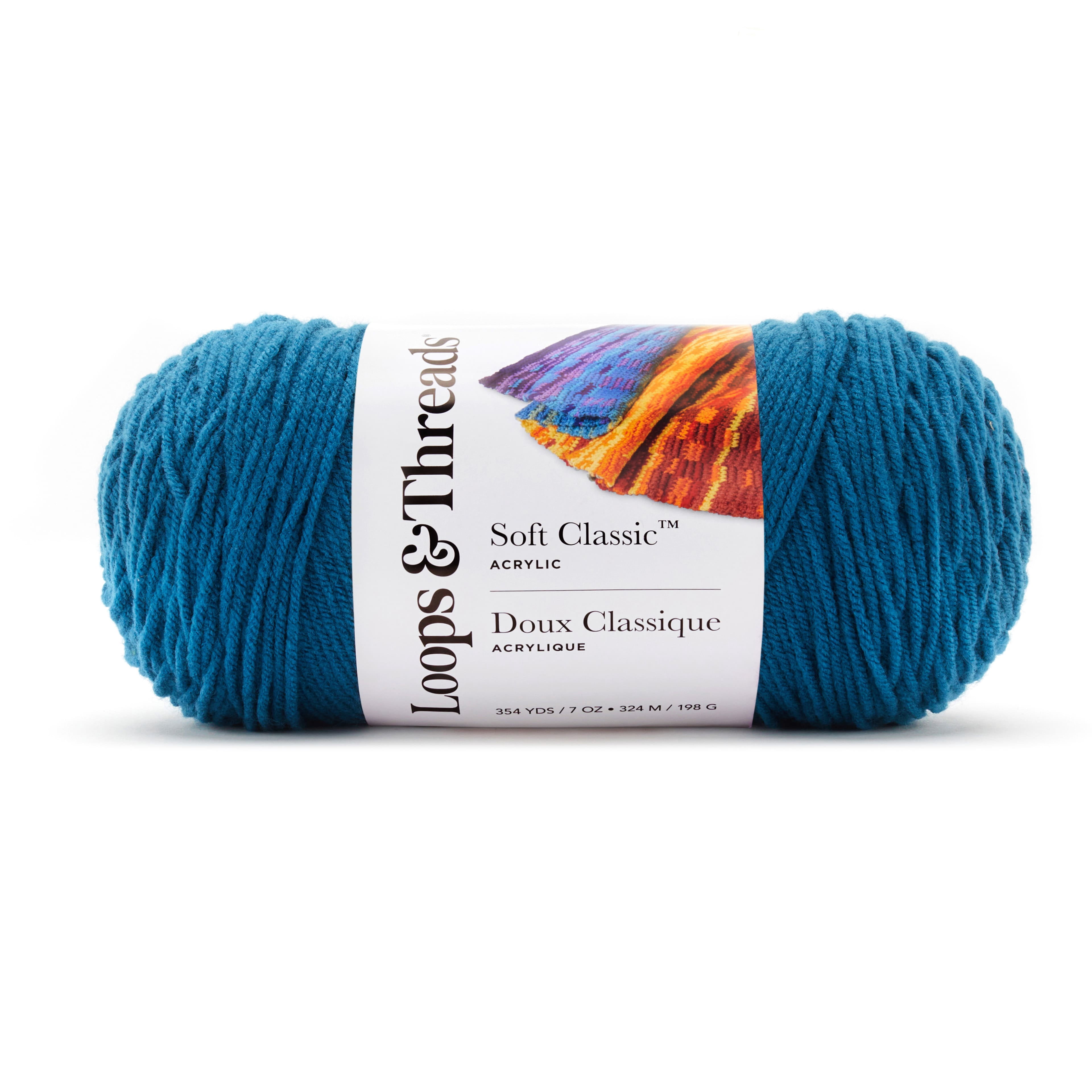 Soft Classic Solid Yarn by Loops & Threads - Solid Color Yarn for ...