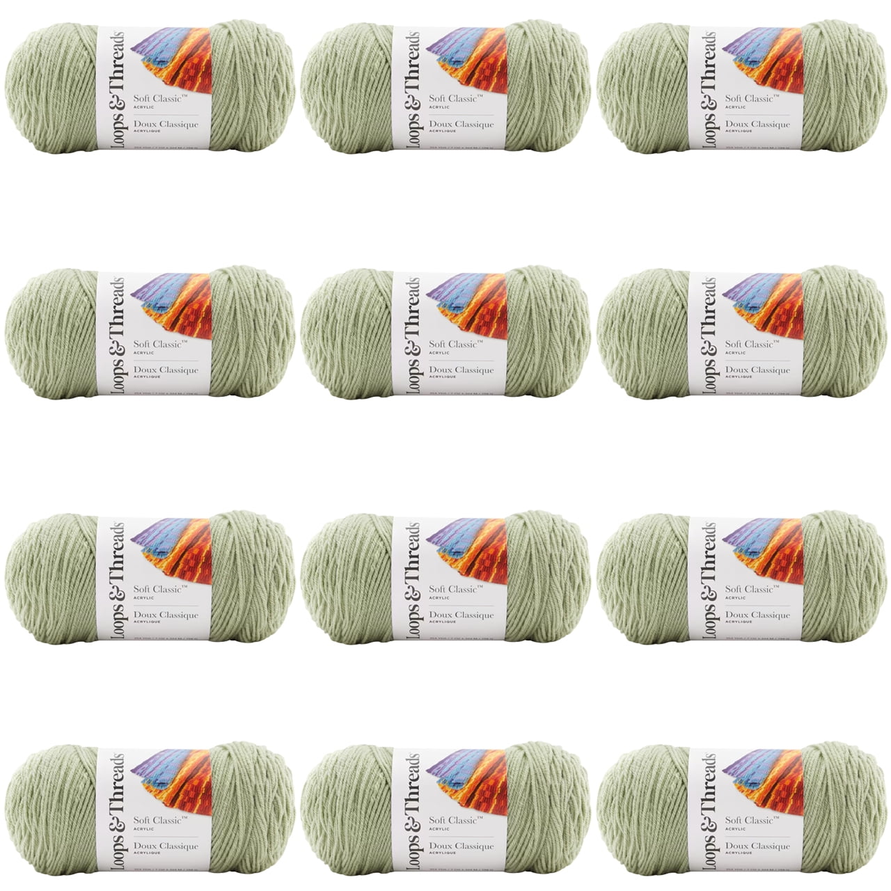 Loops & Threads Soft Classic Solid Yarn - Knitting, Crochet, Weaving ...