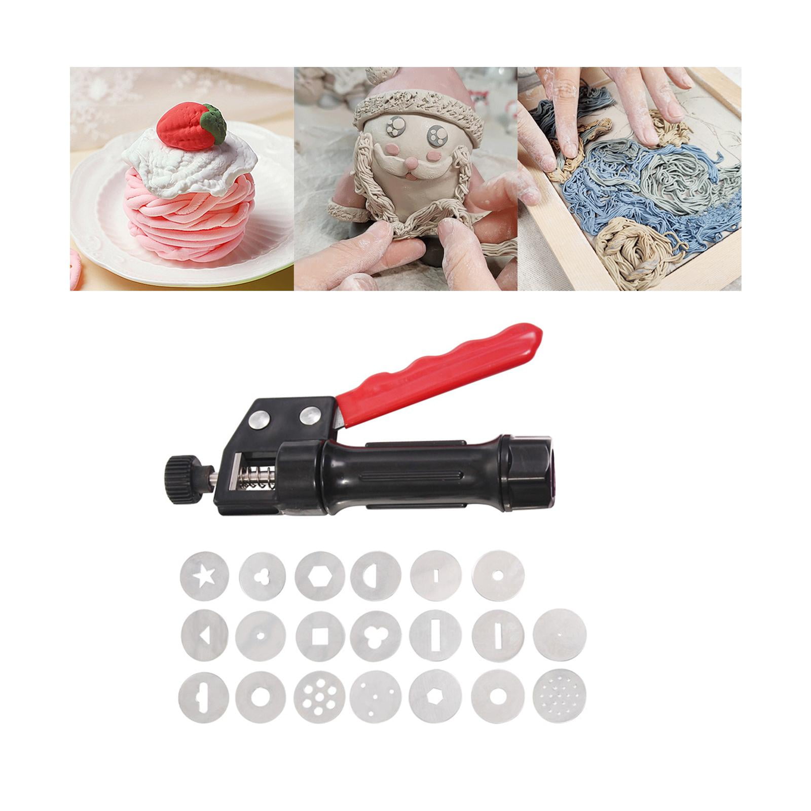 Soft Clay Extruder Sugar Paste Extruder Different Patterns Discs ...