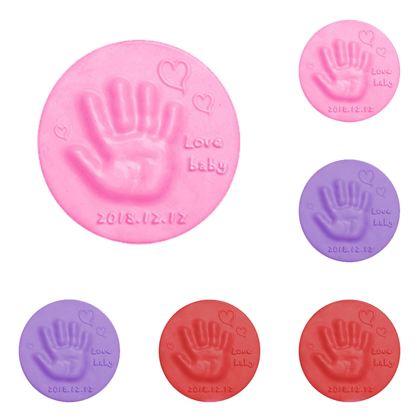 Soft Clay Foam Supplies DIY Baby Care Hand Foot Inkpad Handprint ...