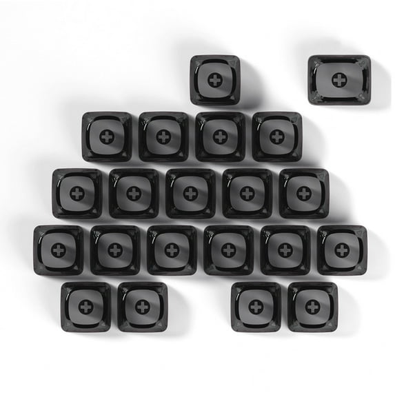 Soft Clear Kitten Keycaps with Heart Design, Customizable for ...