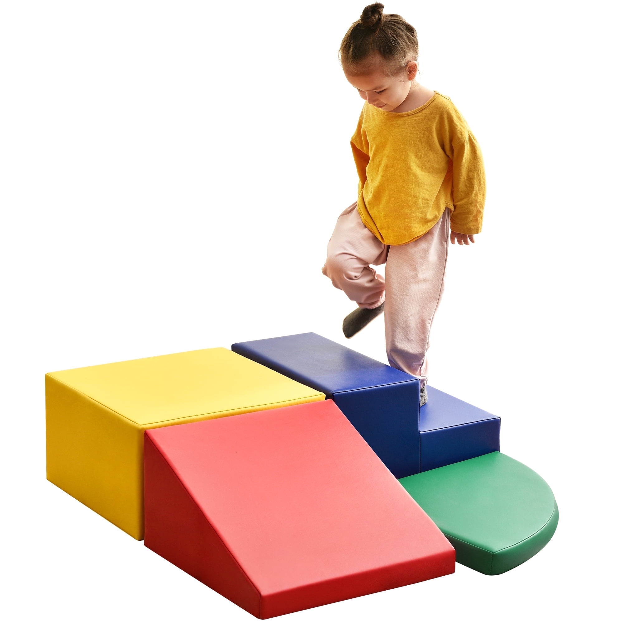 Soft Climb, 4 Pieces Safe Soft Foam Block,Soft Climbing Indoor Set for ...