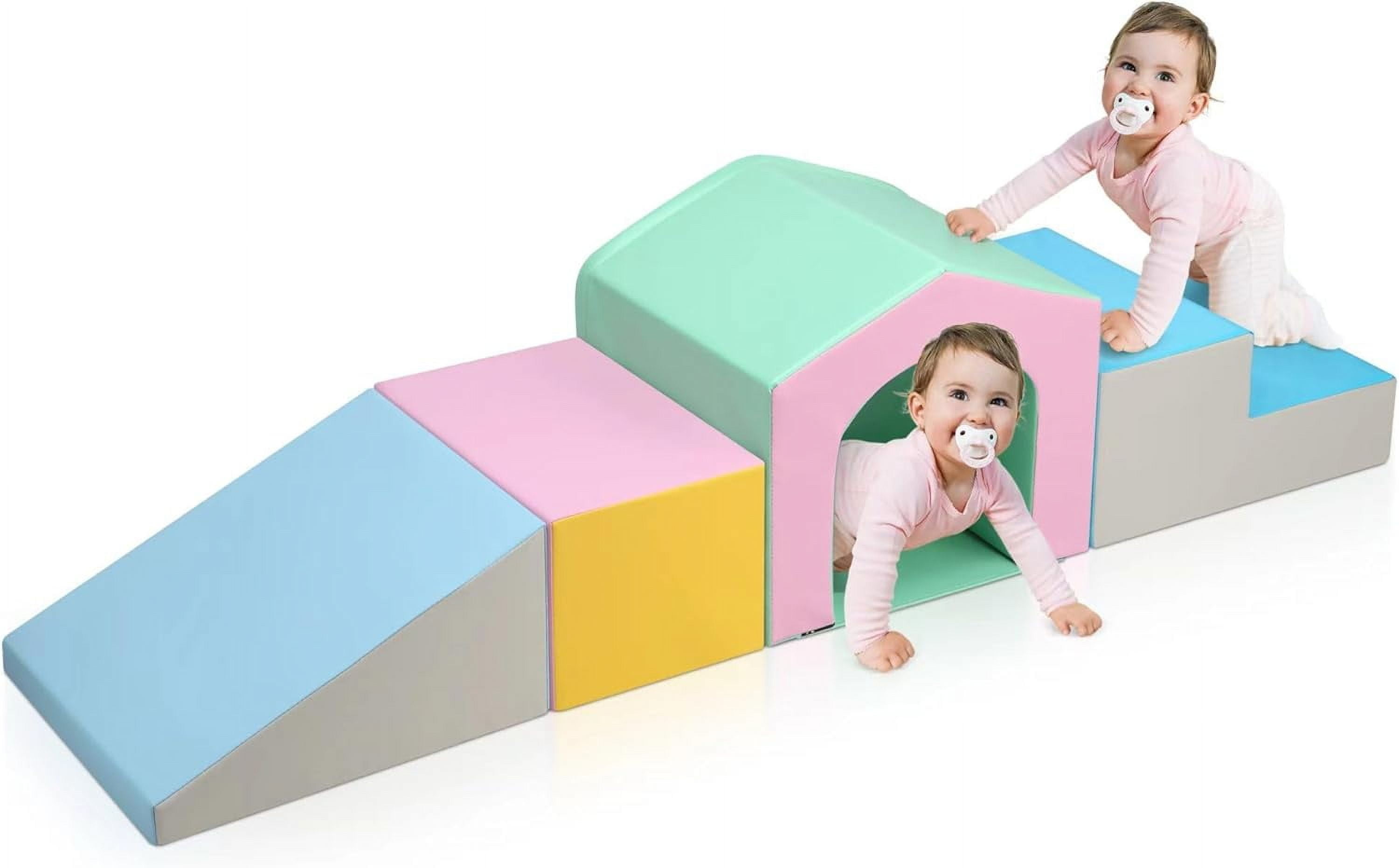 Soft Climb and Crawl Activity Play Set，Soft Climbing Toys for Toddlers and Infants,Playtime and ...