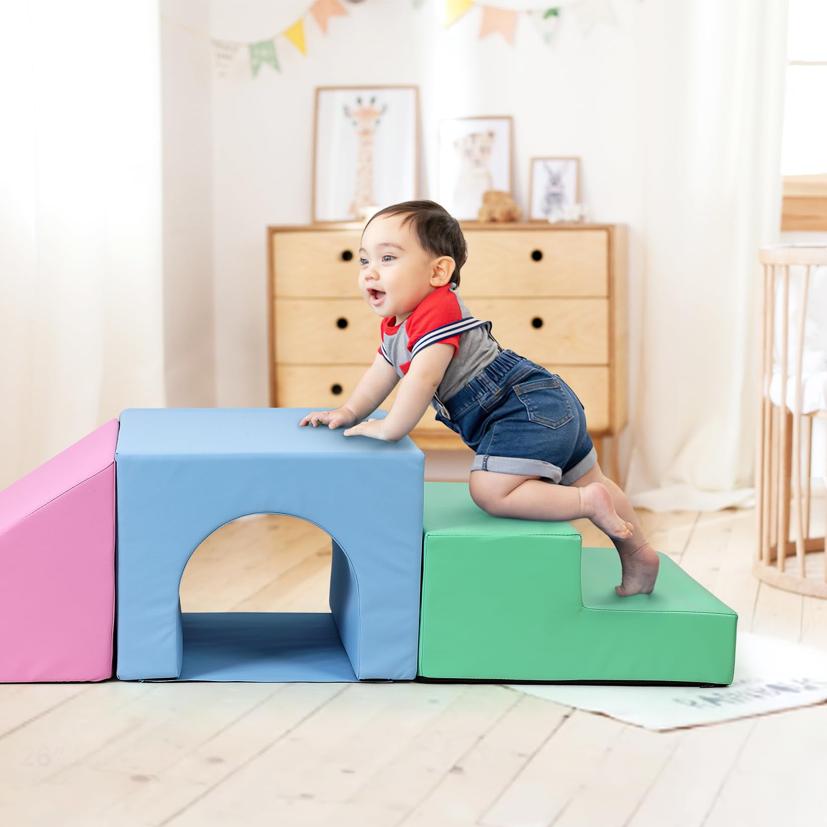 Soft Climbing Indoor Set, Foam Climbing Blocks for Toddlers and ...