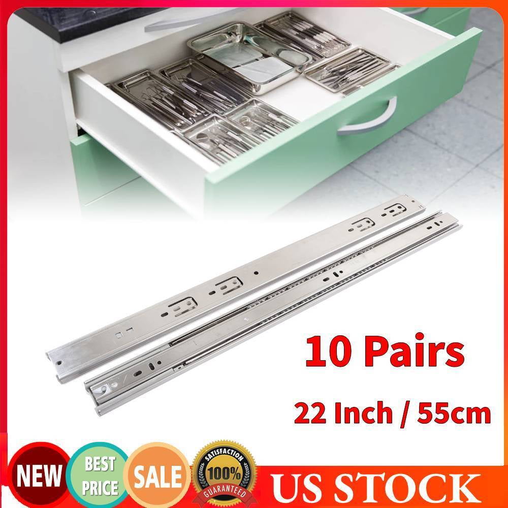 Soft Close Concealed Undermounting Full Extension Drawer Runners Slide ...