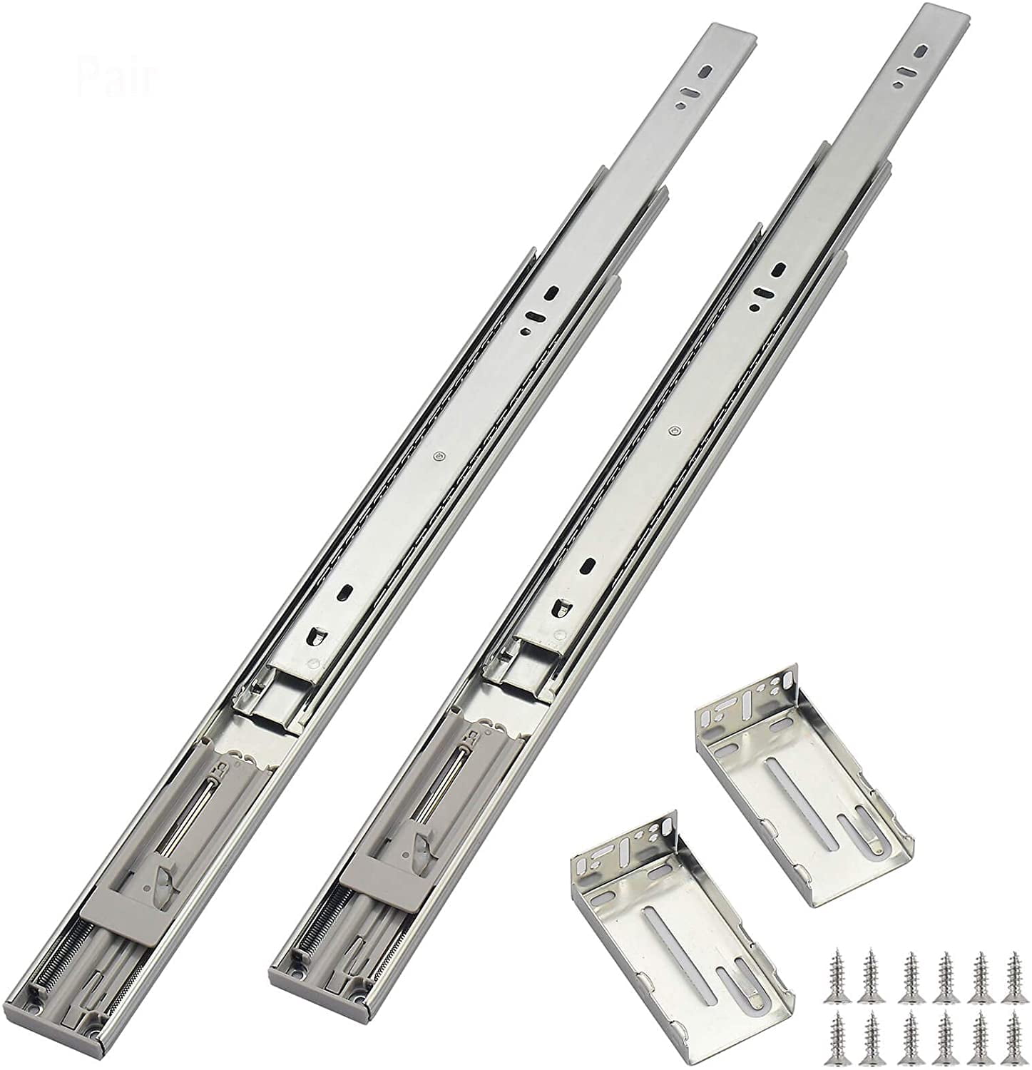 Soft Close Drawer Slides 22 Inch (5 Pairs), Full Extension Ball Bearing ...