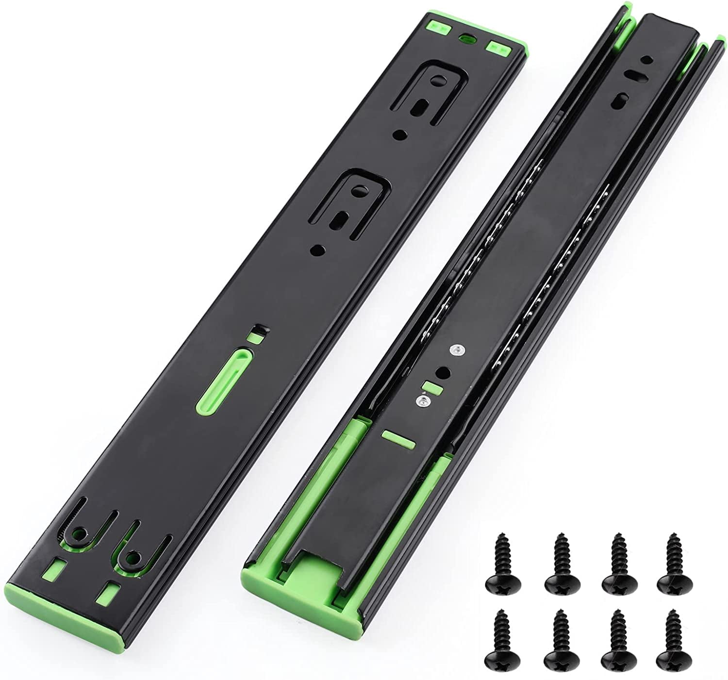 Soft Close Drawer Slides 8 Inch Heavy Duty Cabinet Drawer Slides, Ball ...