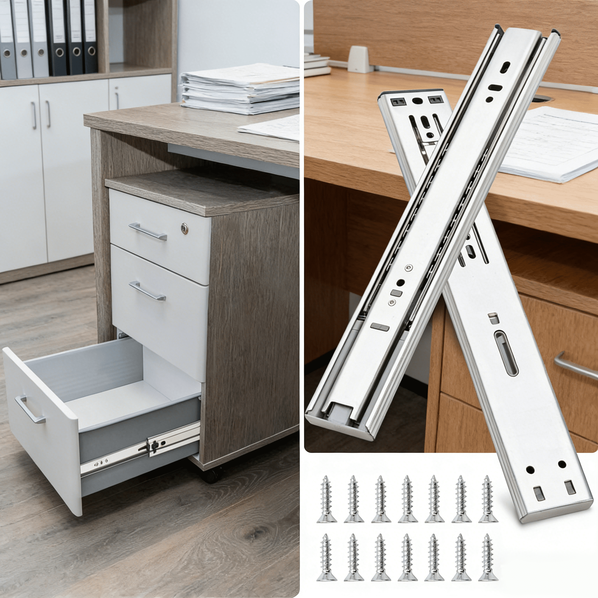 Soft Close Drawer Slides Full Extension Heavy Duty Ball Bearing Slides ...