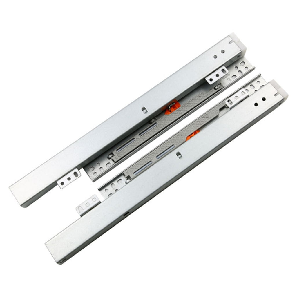Soft Close Drawer Slides Full Extension Telescopic Rail Heavy Duty 40kg ...