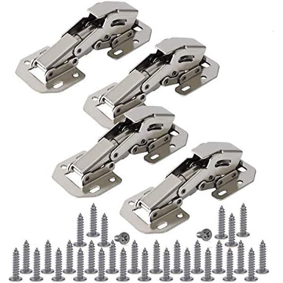 Soft Close Hinges, 90 Degree Kitchen Cabinet Door Hinges - No drilled ...