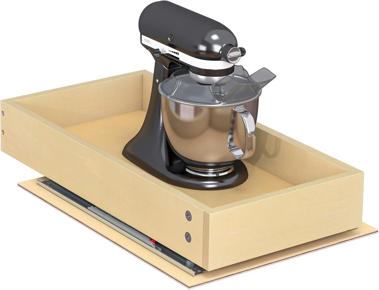 Soft Close Pull Out Cabinet Organizer, 11" W x 22" D Cabinet Roll Out ...