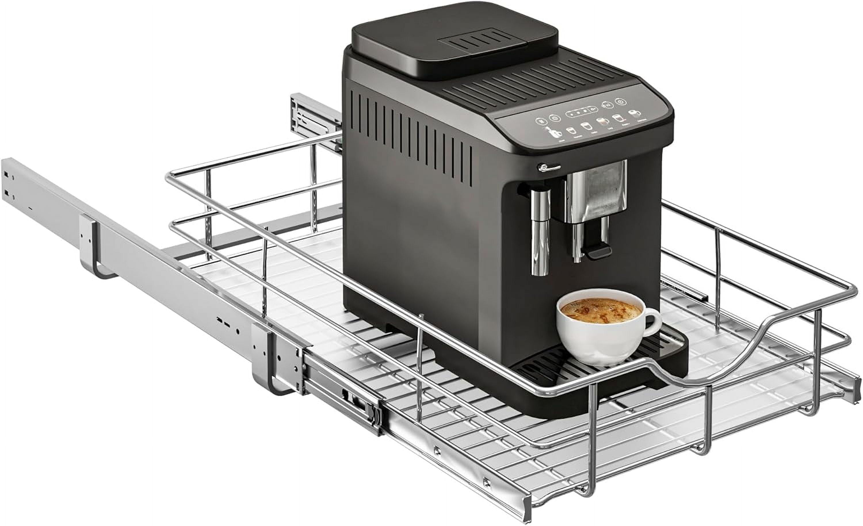 Soft Close Slide Out Cabinet Shelf, 14" W x 21" D Pull Out Drawers for ...