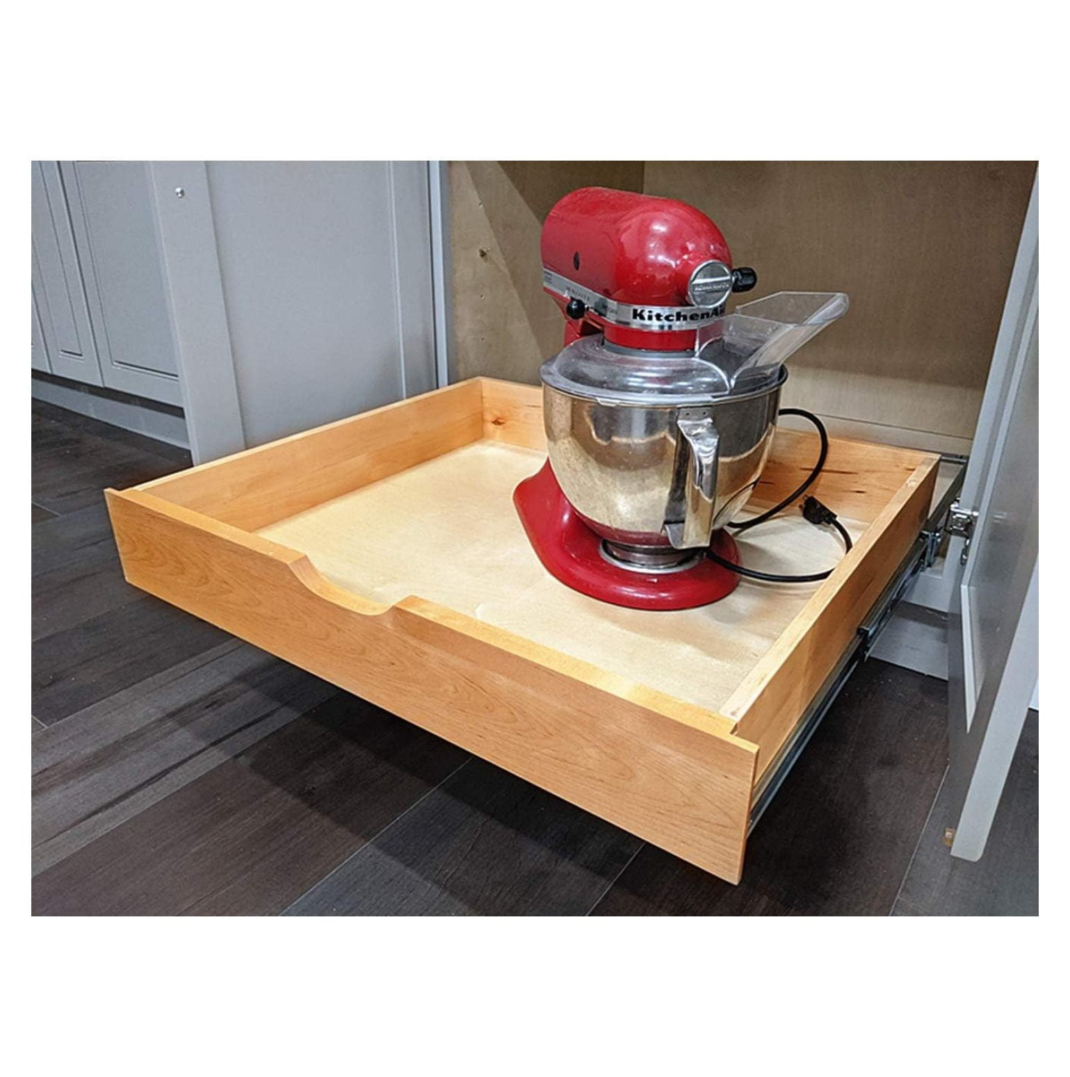 Soft Close Wooden Drawer Box Organizer Fully Assembled Pull Out Under ...