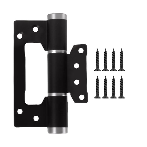 Automatic Self-Closing Door Hinges Satin/Brushed Brass 4" x 4 Inch ...