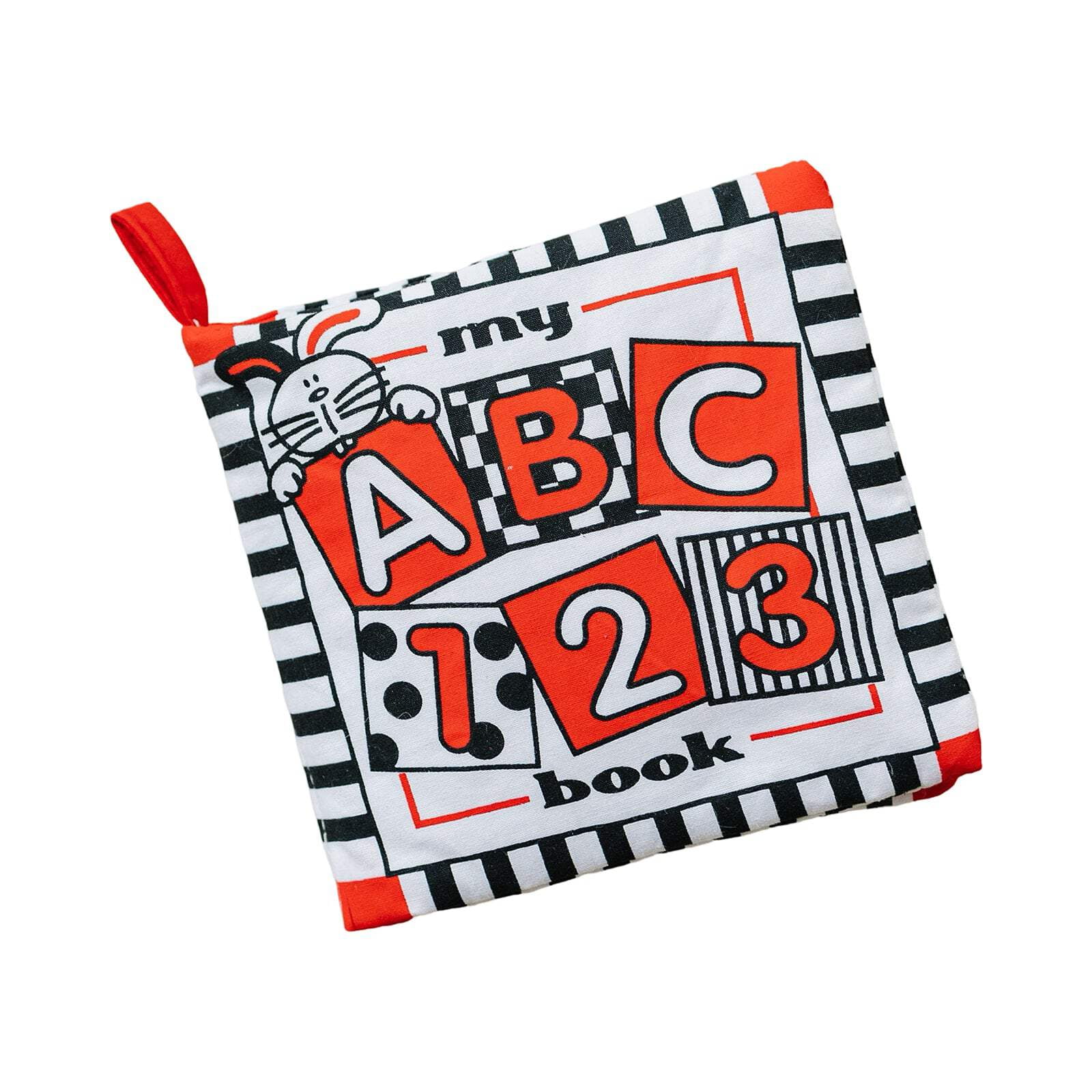 Soft Cloth Book of ABCs in High Contrast Black White Red - Walmart.com