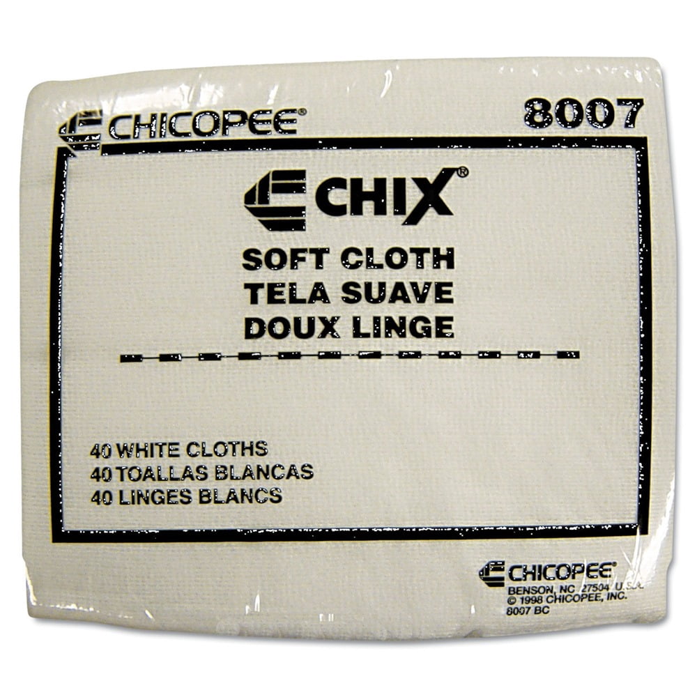 Chix Soft Cloths 13 x 15 White 1200/Carton 8007 - Walmart.com