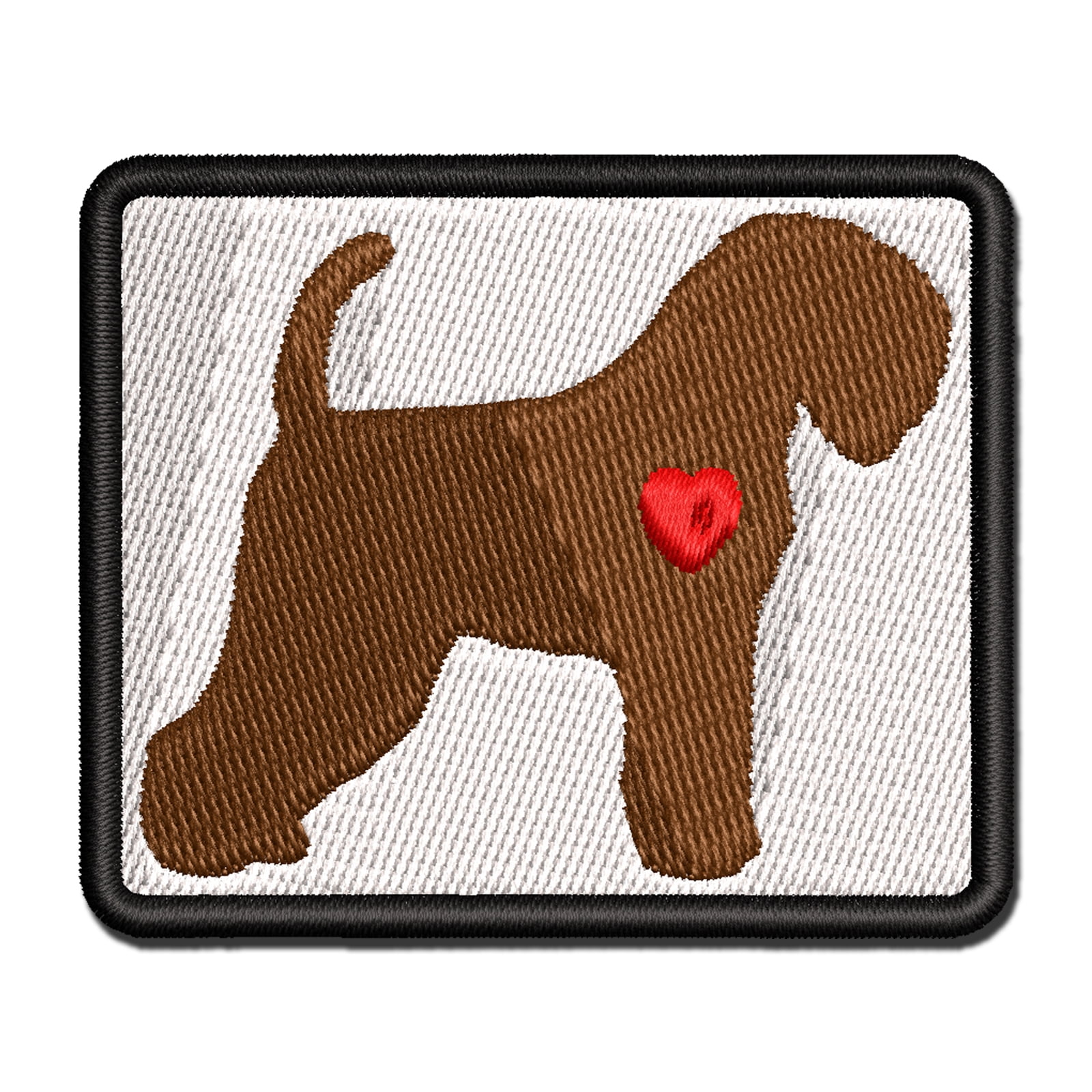 Soft Coated Wheaten Terrier Dog with Heart Applique Multi-Color ...