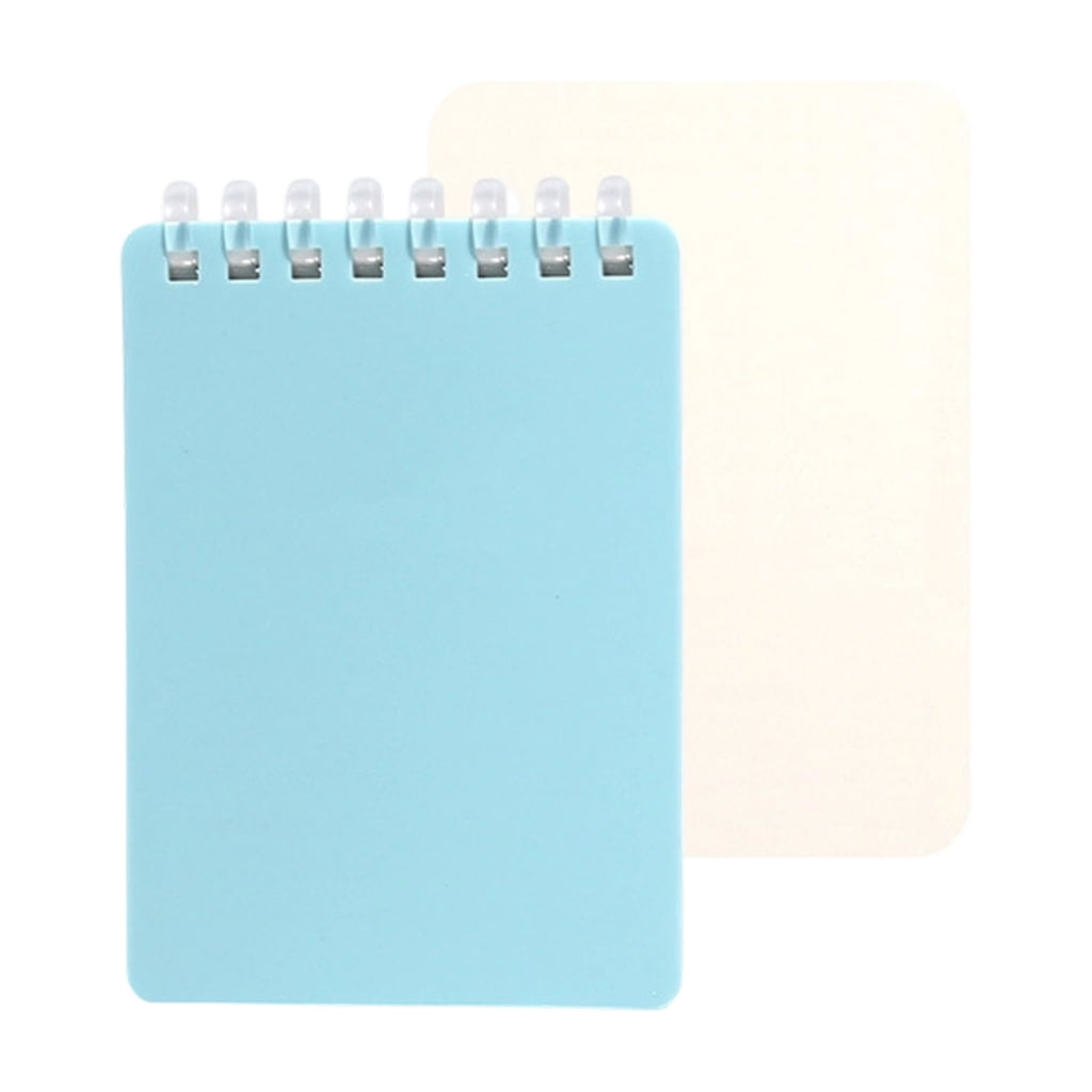 Soft Coil Binding Notebook 128 Pages Waterproof PP Cover Pocket Size ...