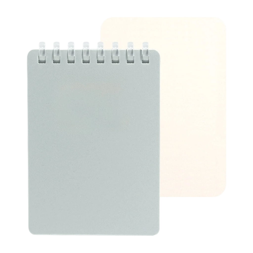 Soft Coil Binding Notebook 128 Pages Waterproof PP Cover Pocket Size ...