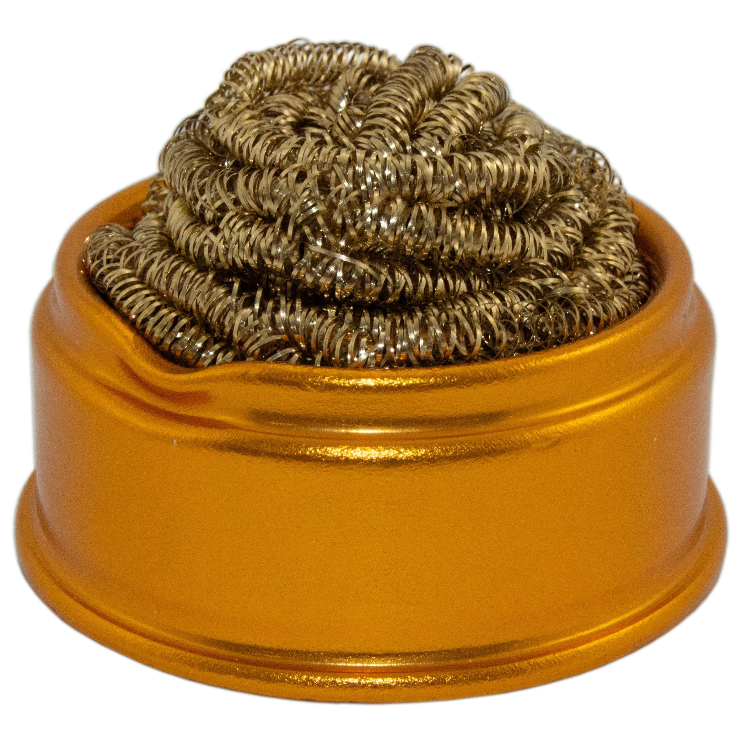 Soft Coiled Brass Soldering Iron Tip Cleaner Wire Sponge with Holder ...
