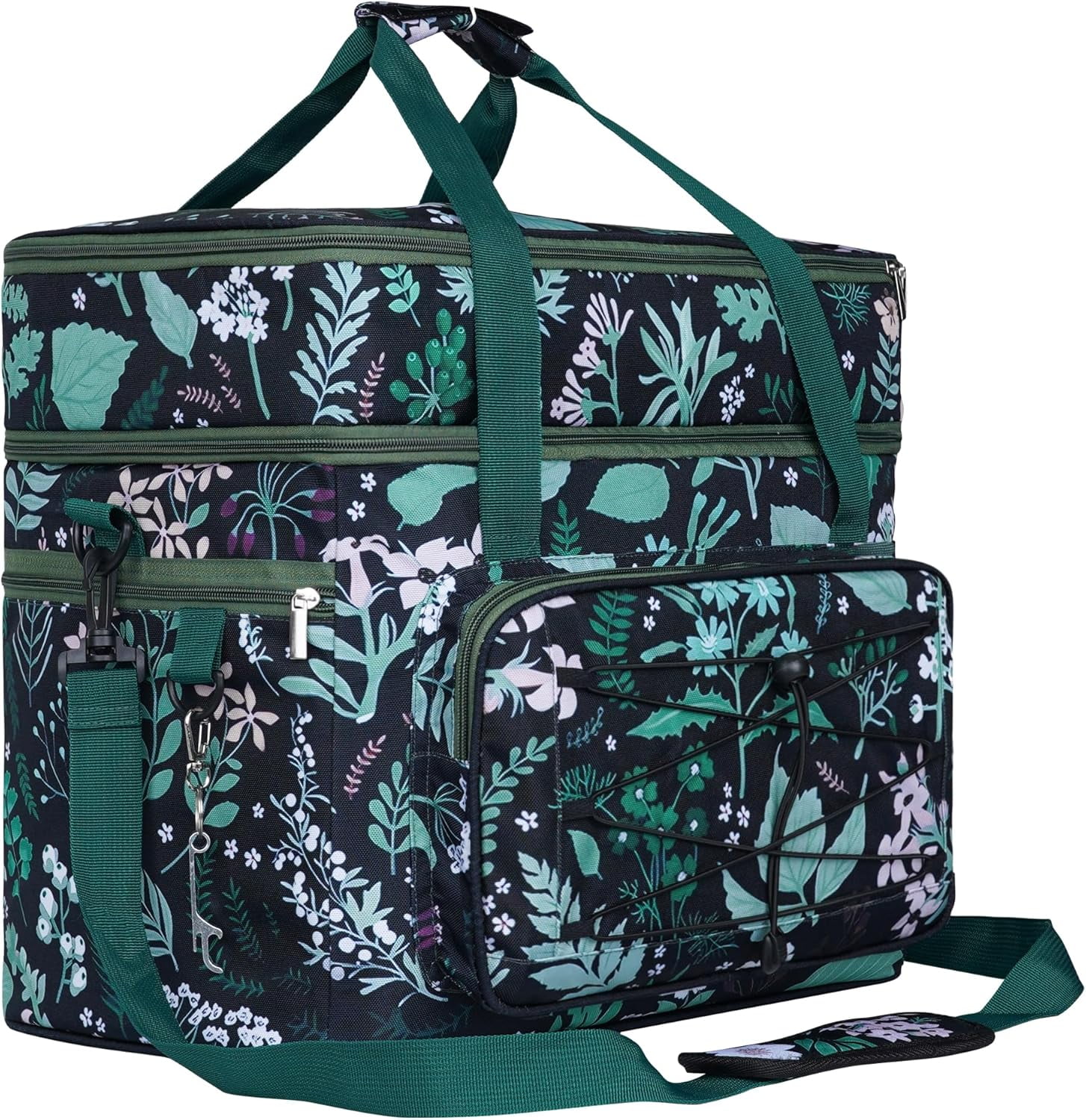 Soft Collapsible Insulated Sided Cooler - 60 Can Large Leakproof Picnic ...