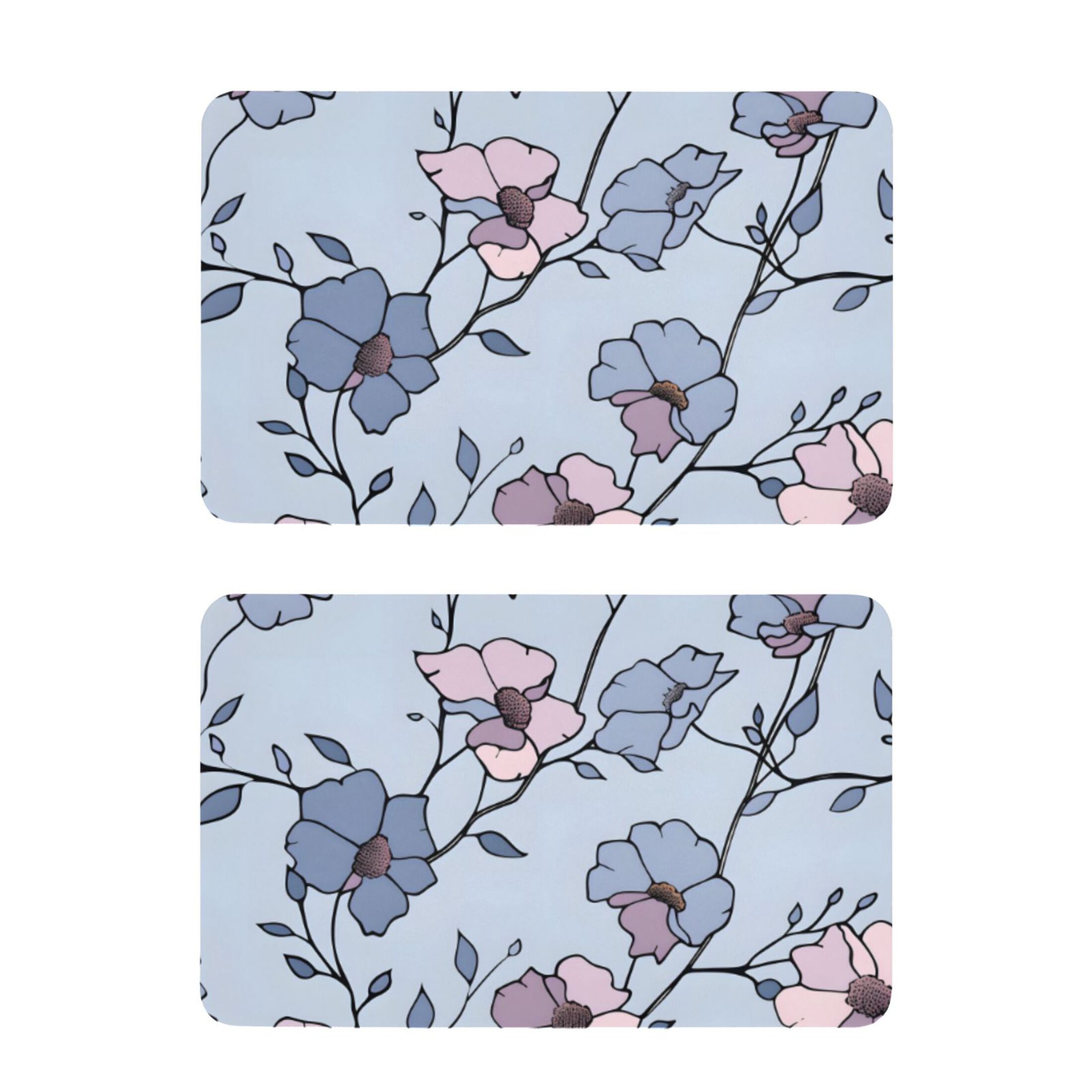 Soft Color Flower Refrigerator Magnet Stickers Square Fridge Magnetic ...