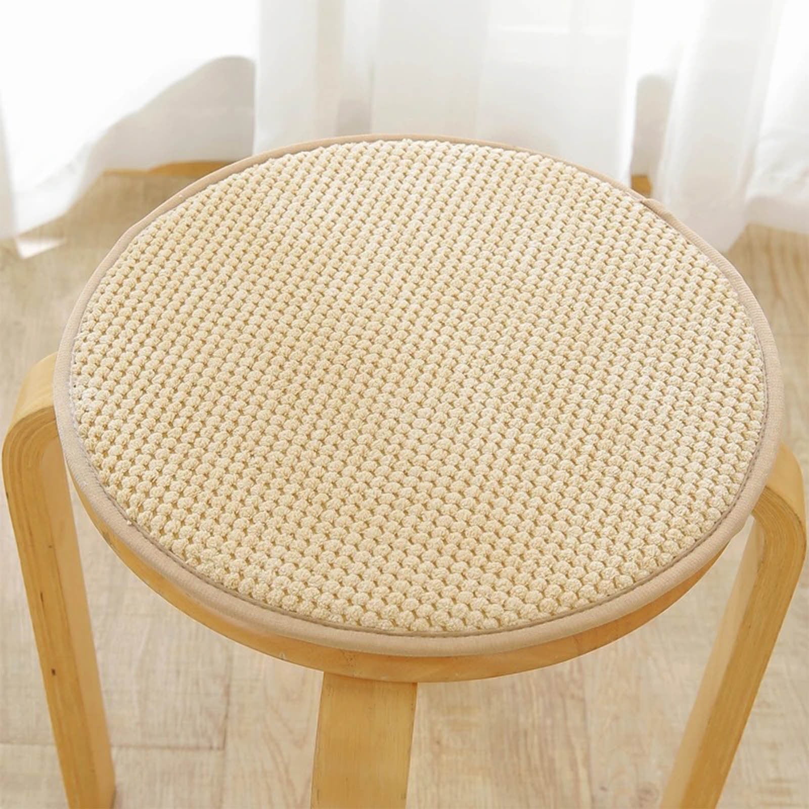 Soft Comfort Transparent Round Thickened Chair Cushion with Humanized ...
