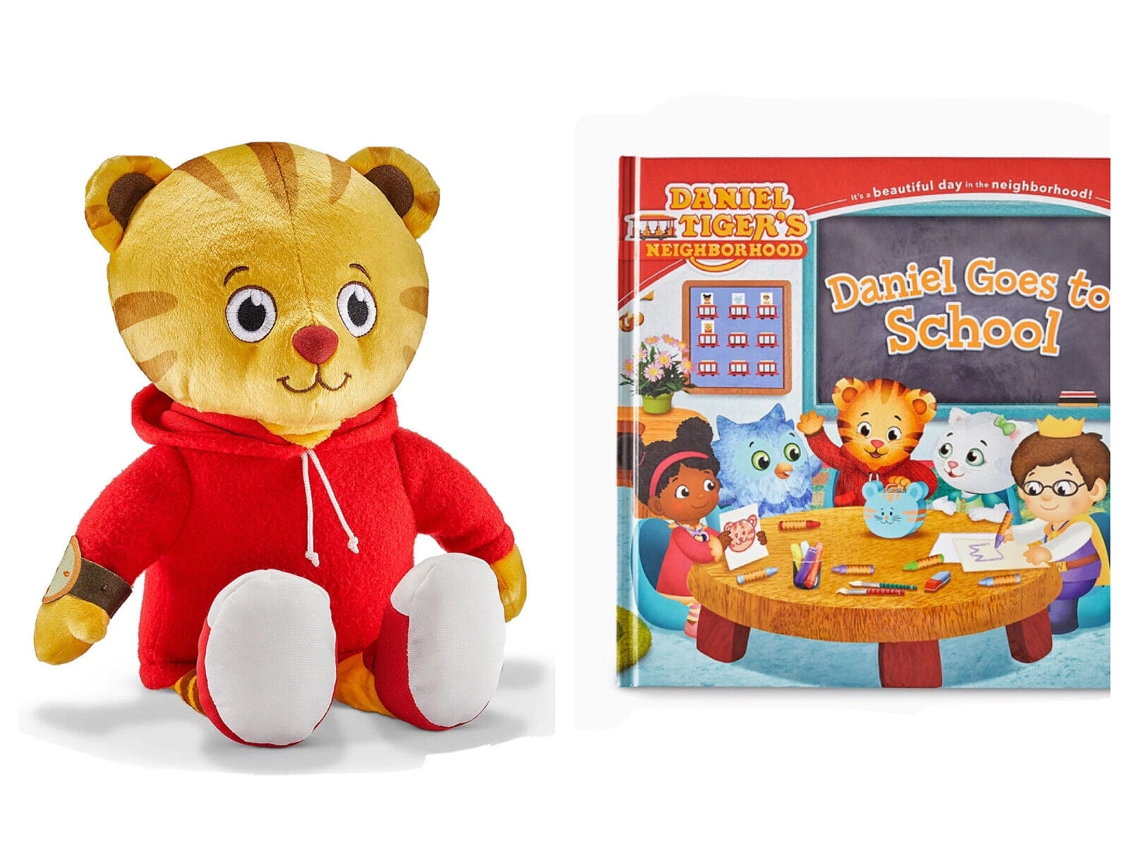 Daniel Tiger’s Neighborhood Plush Doll & Goodnight Book Set, Soft ...