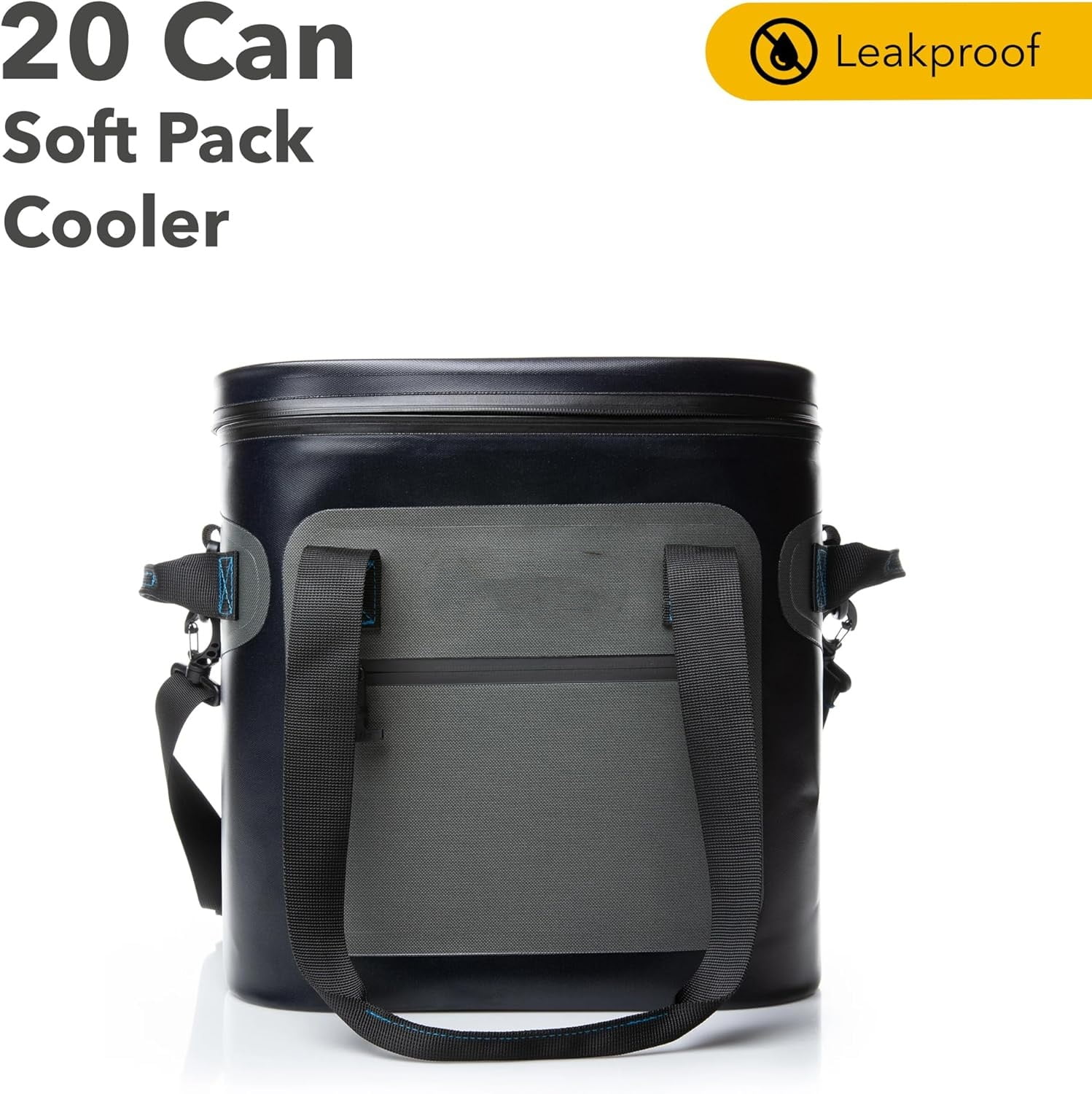 Soft Cooler 20 Can, Insulated Bag Portable Ice Chest Box for Lunch ...