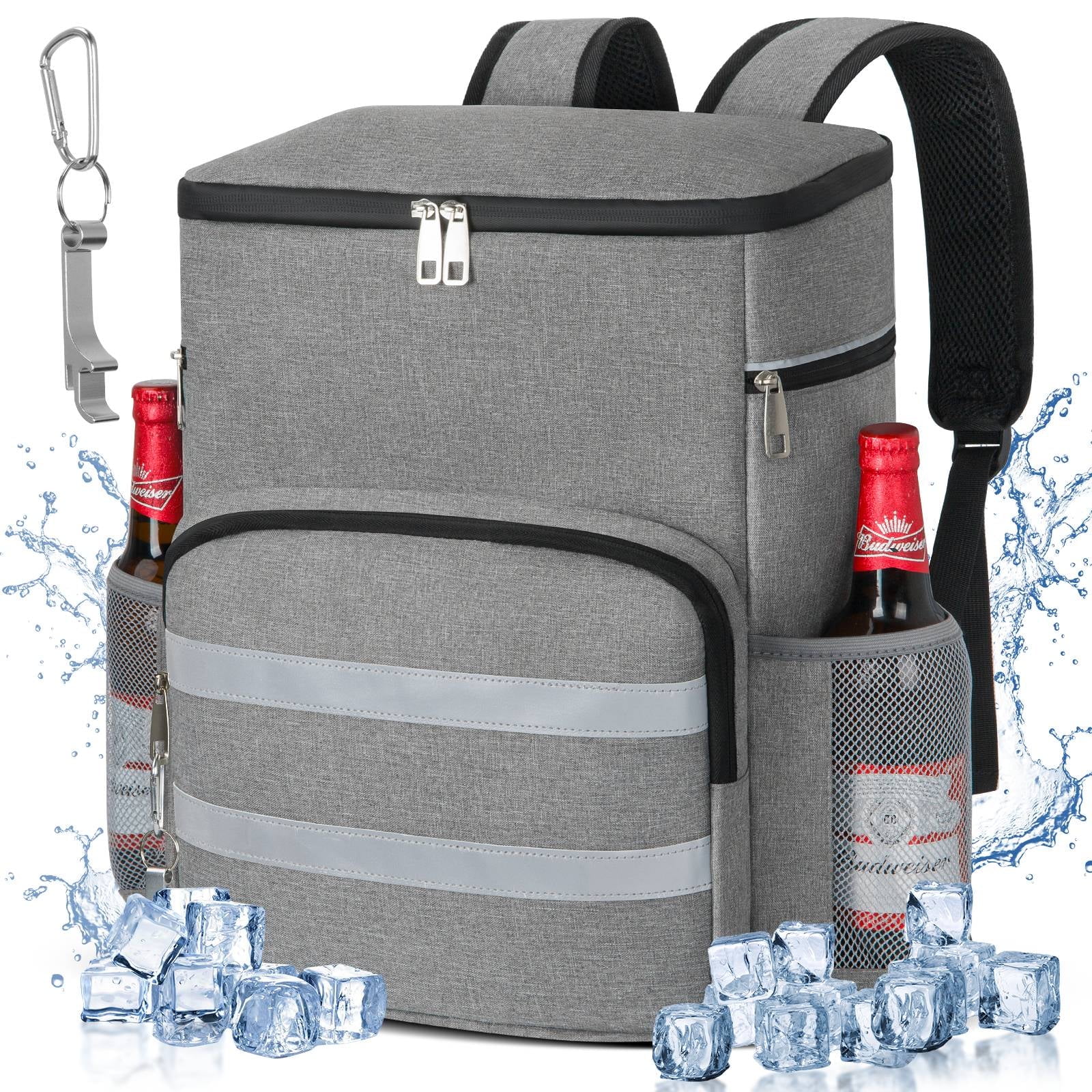 Camping Cooler Backpack, Soft Backpack Coolers Insulated LeakProof Travel Cooler Bags for Lunch ...