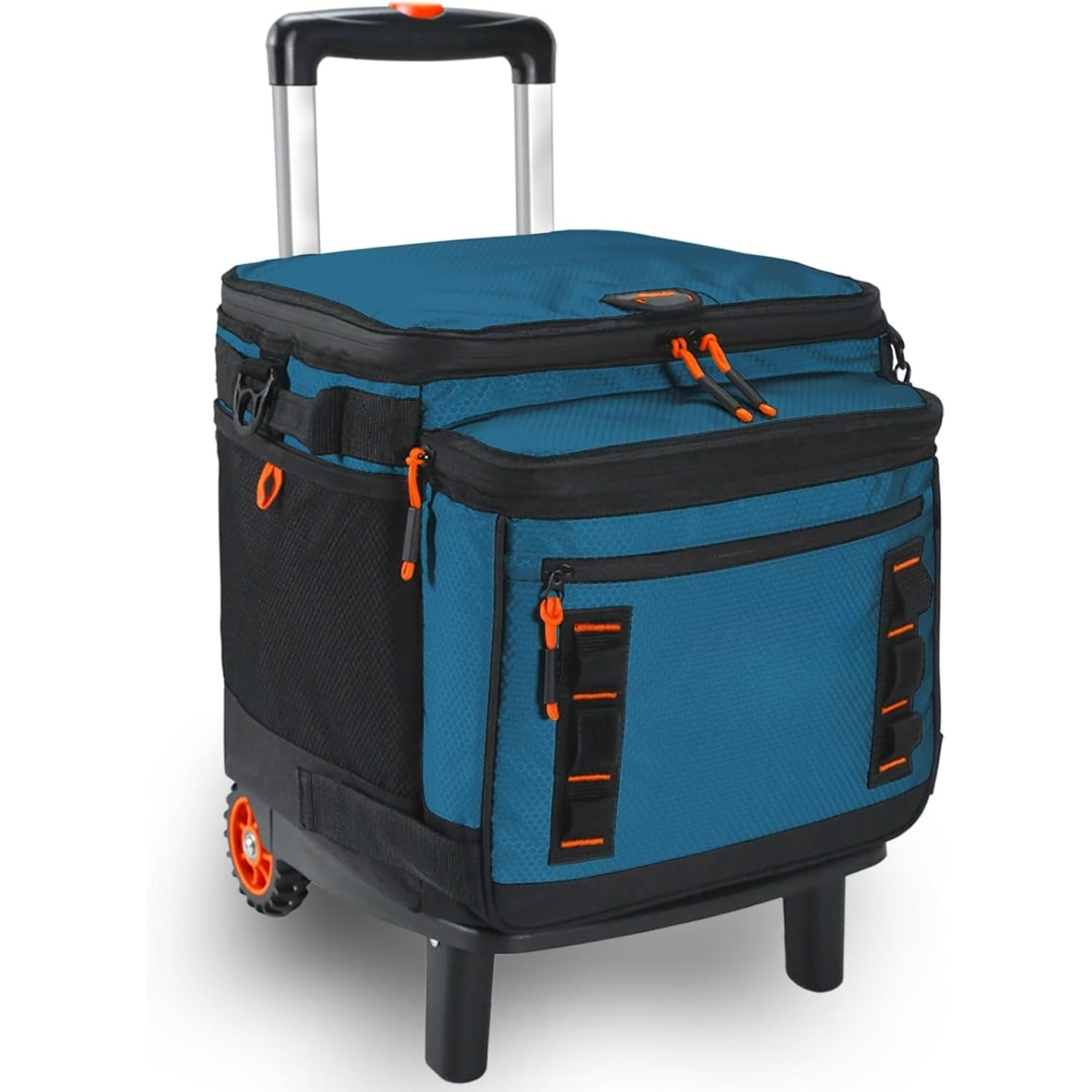 Soft Cooler with Wheels, 60-Can Wheeled Cooler with Handle, Leak Proof Rolling Cooler Insulated ...
