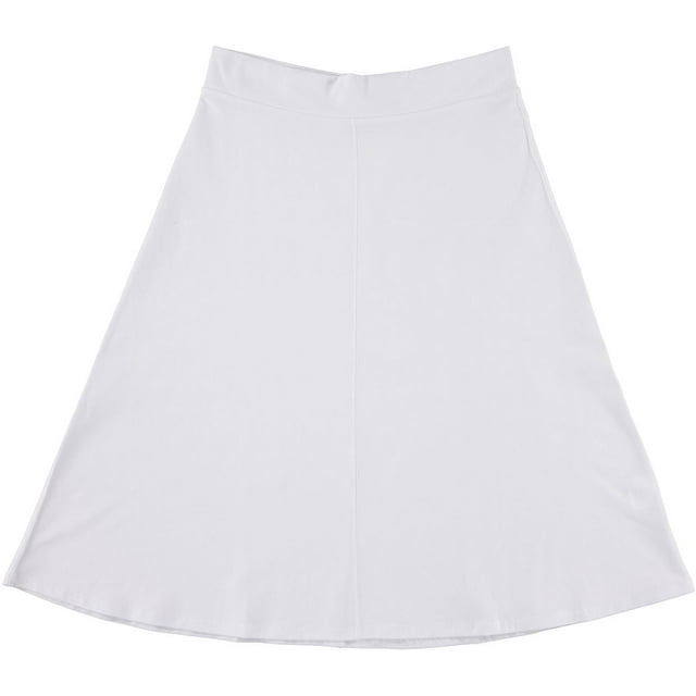 Soft Cotton A-Line Midi Skirt For Women By BGDK- Knee Length Skirt With ...
