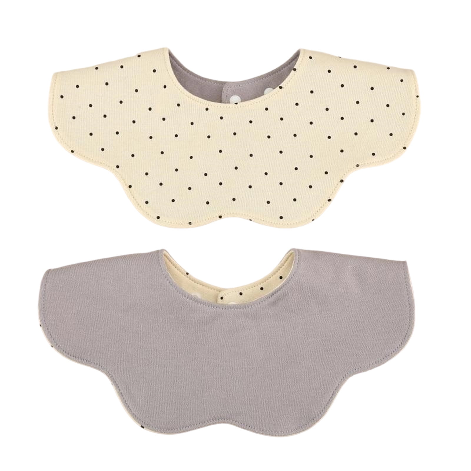 Soft Cotton Reversible Infant Bib with 360 Petal Shape for Messy Eating ...