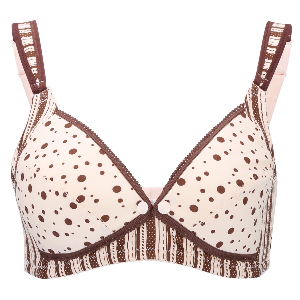 Soft Cotton Wire Free Front Opening Maternity Pregnant Breastfeeding ...