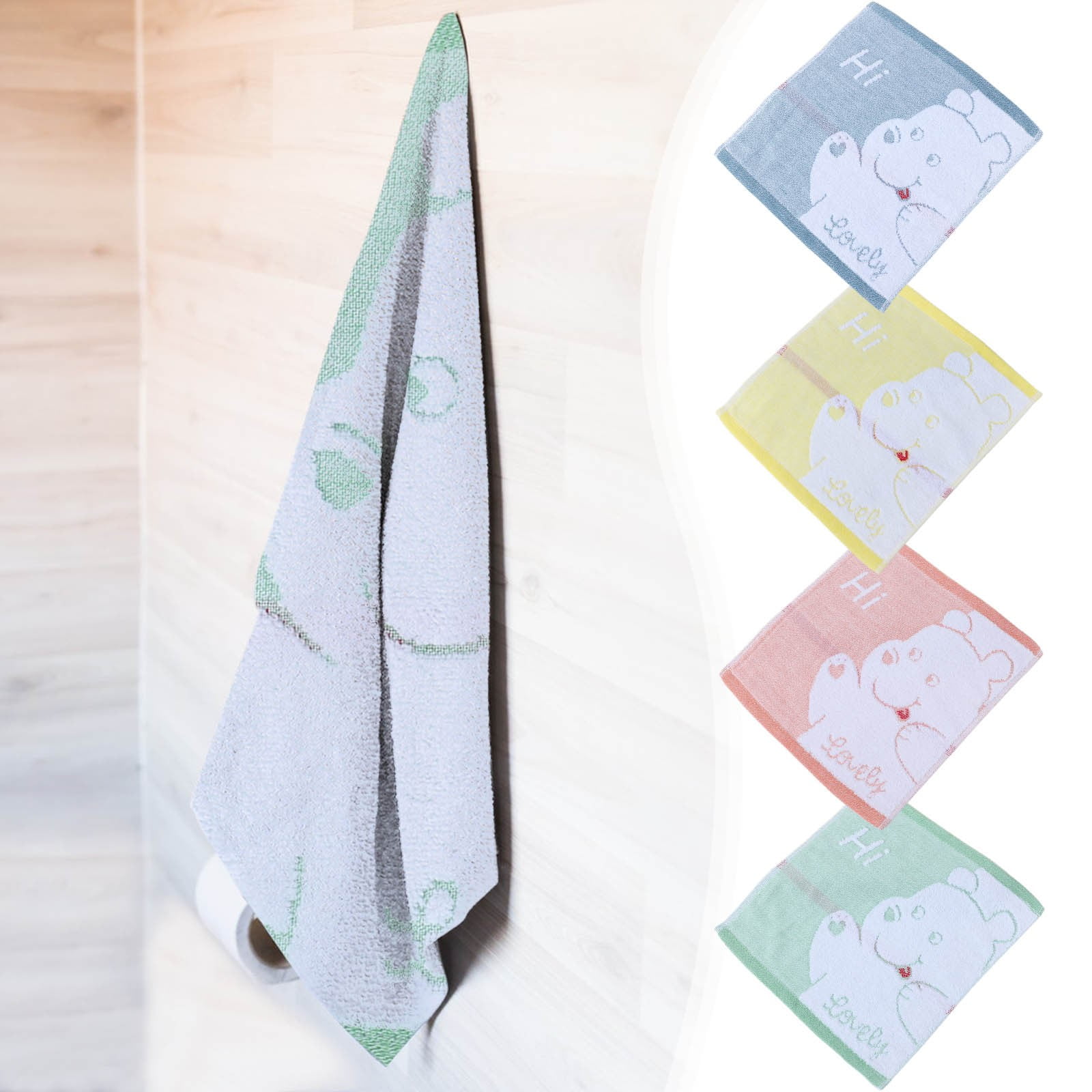 Soft Cotton Young Child Towel, Absorbent Delicate Skin, 100% Cotton ...